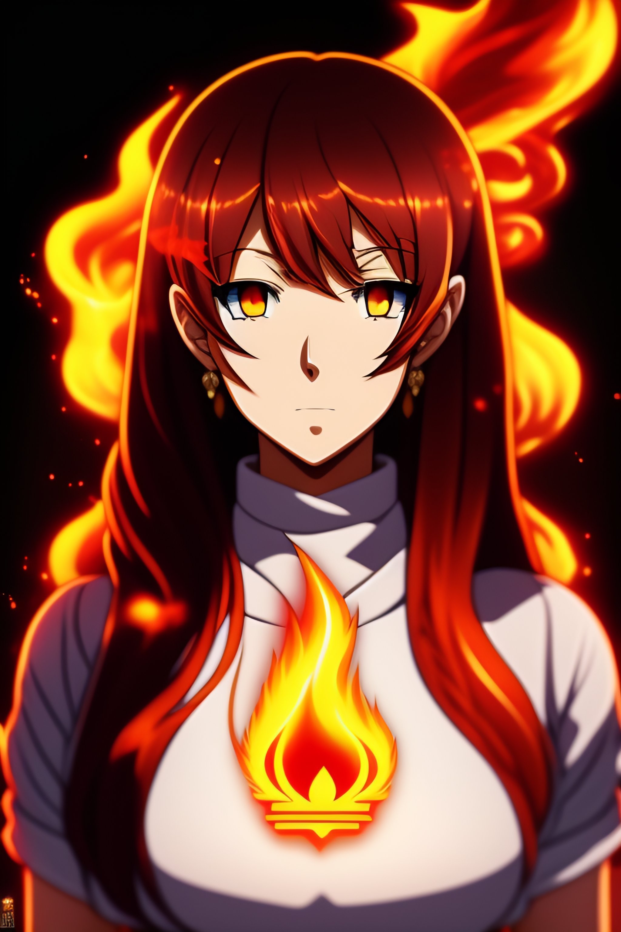 Lexica - Frizer, anime style, fire background