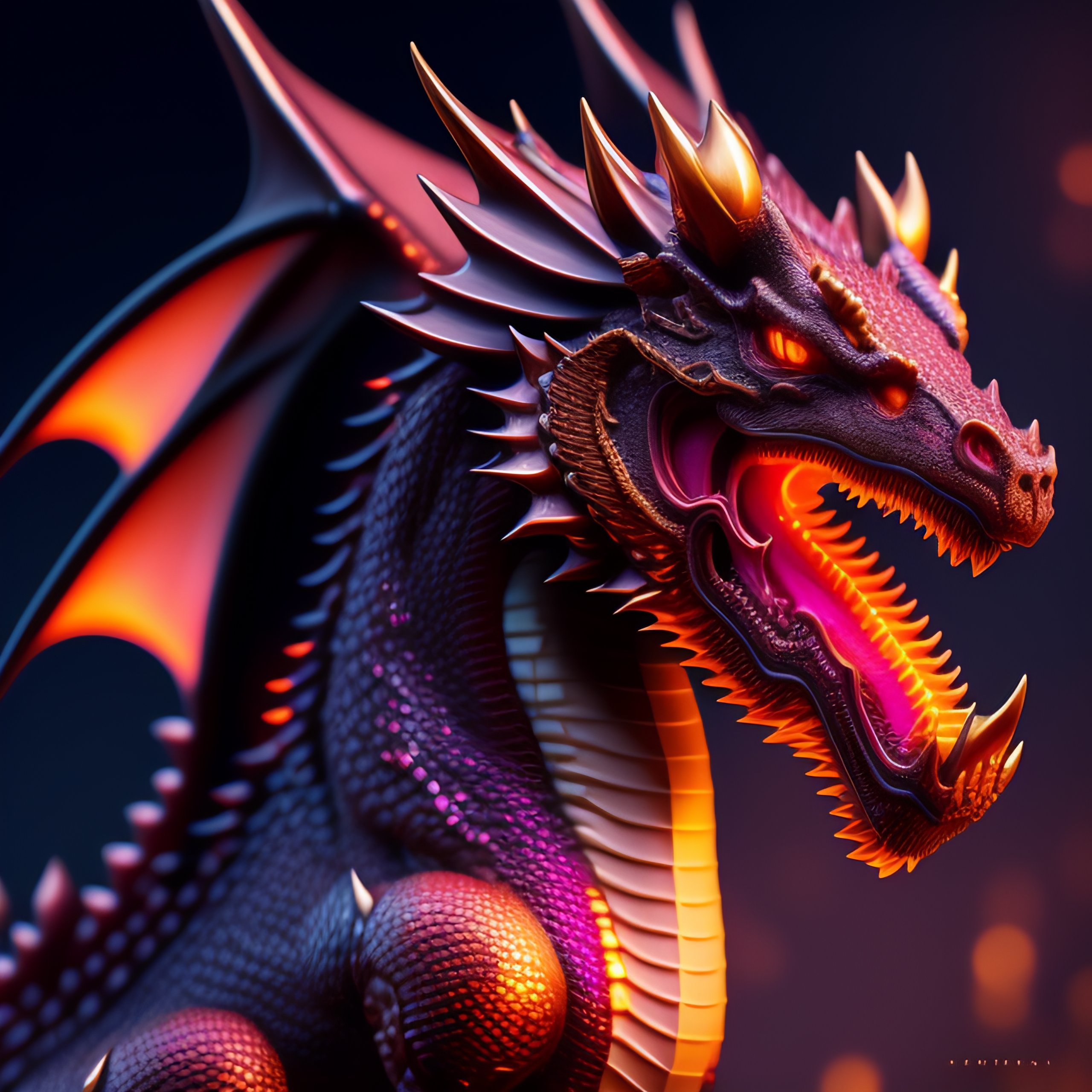 Lexica - A mighty dragon, ross tran, anatomical, highly detailed ...
