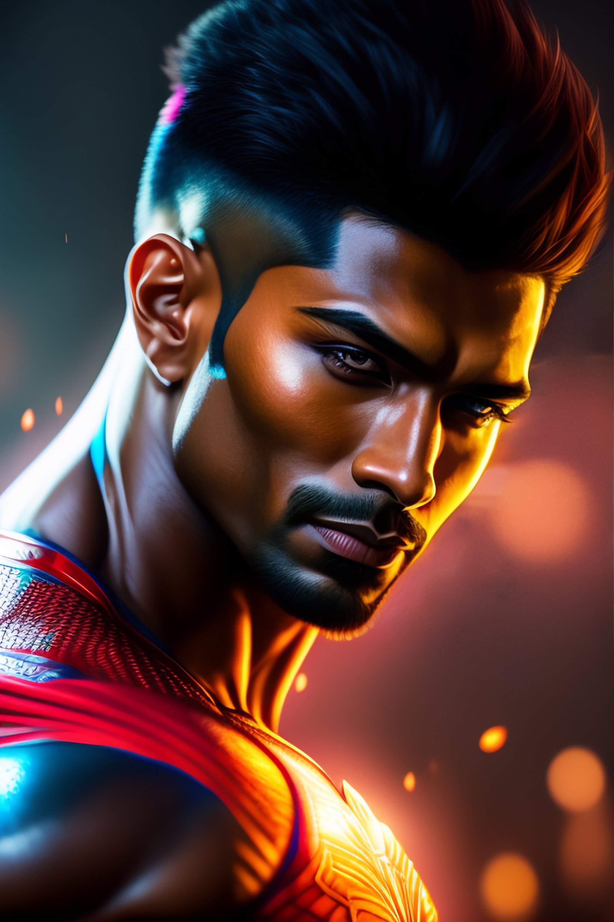 Lexica - Full body potrait of super muscular ripped body indian man as ...