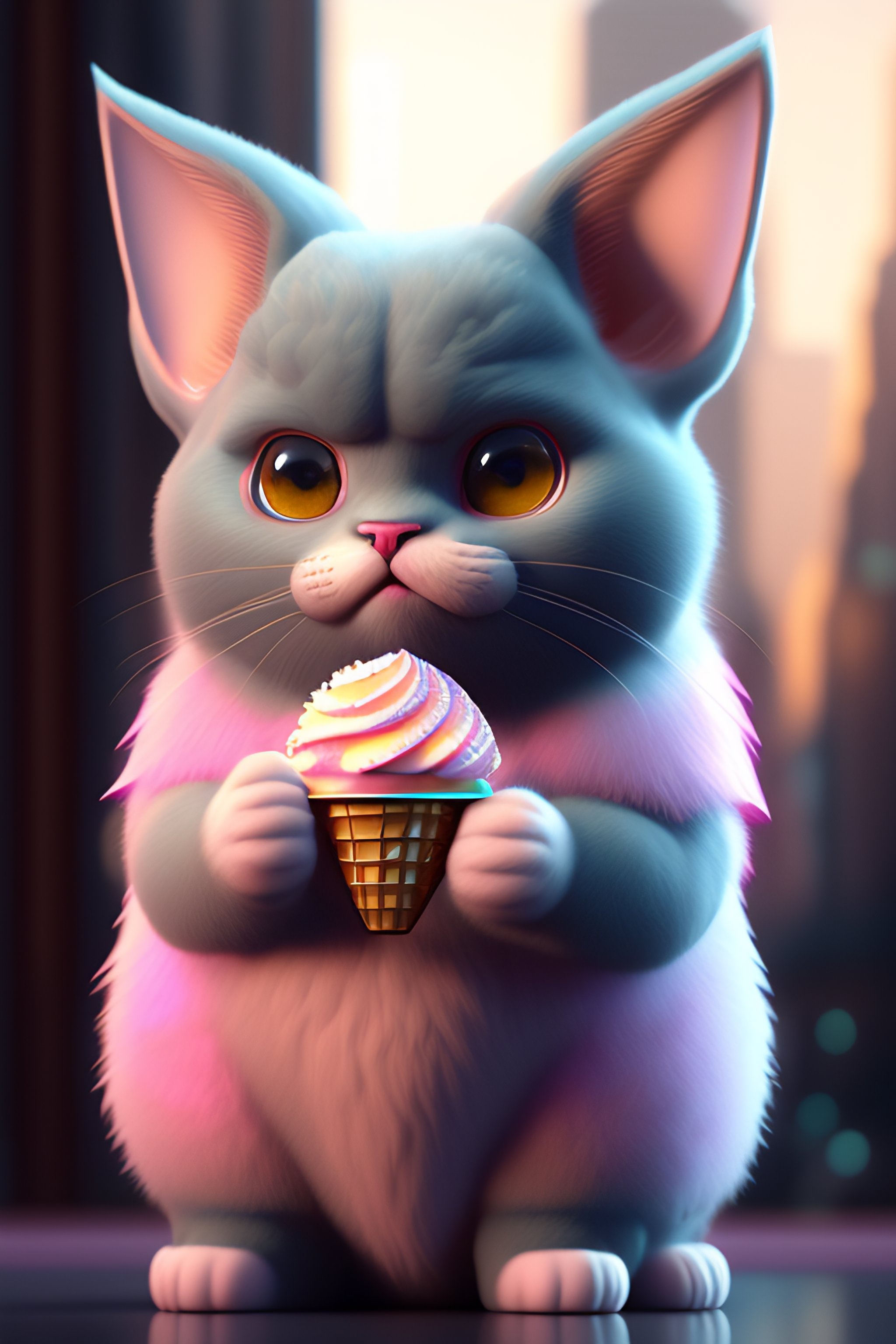 Lexica - High quality 3 d render hyperrealist very cute pastel fluffy ...