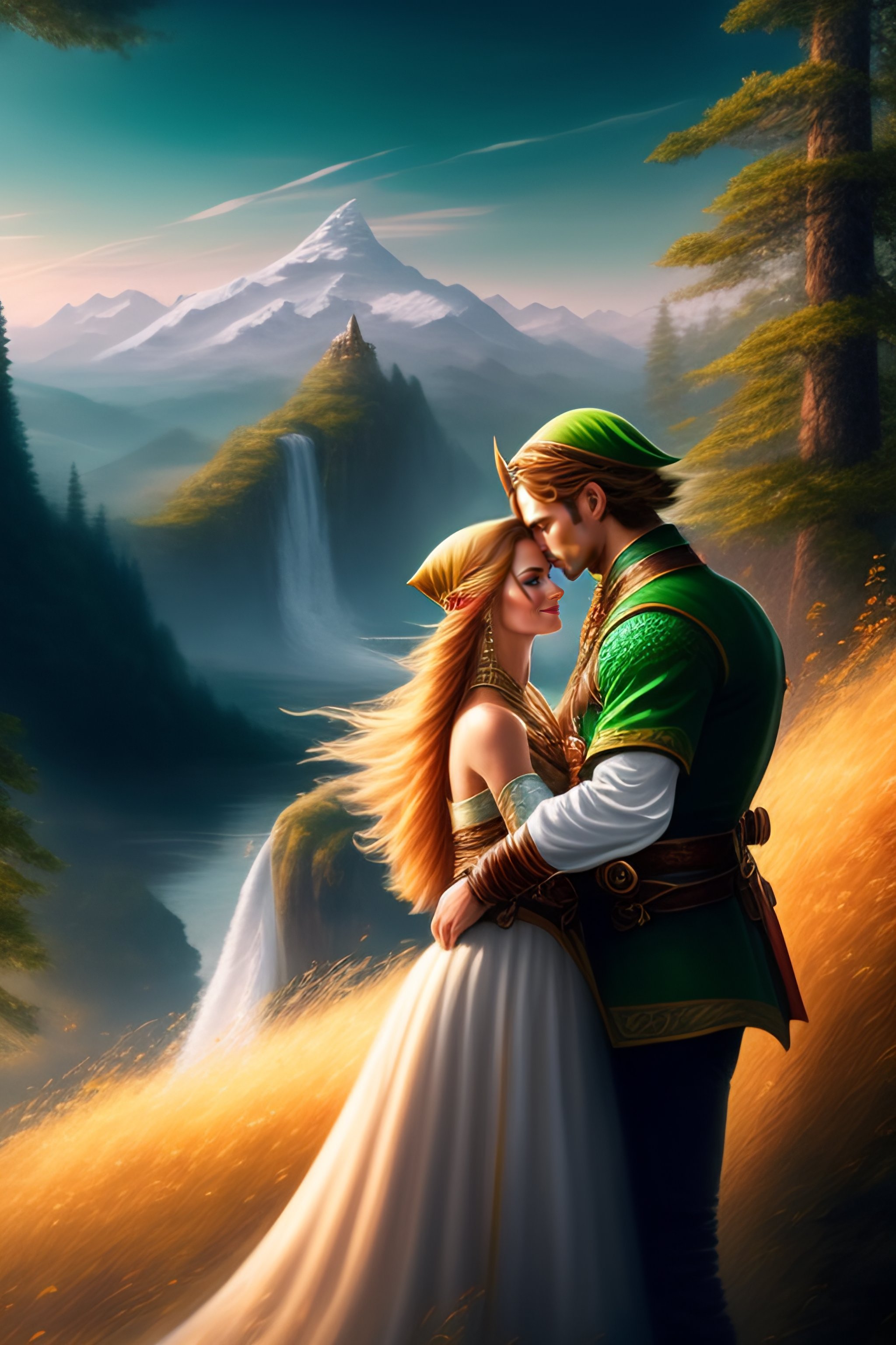 Princess Zelda And Link Love