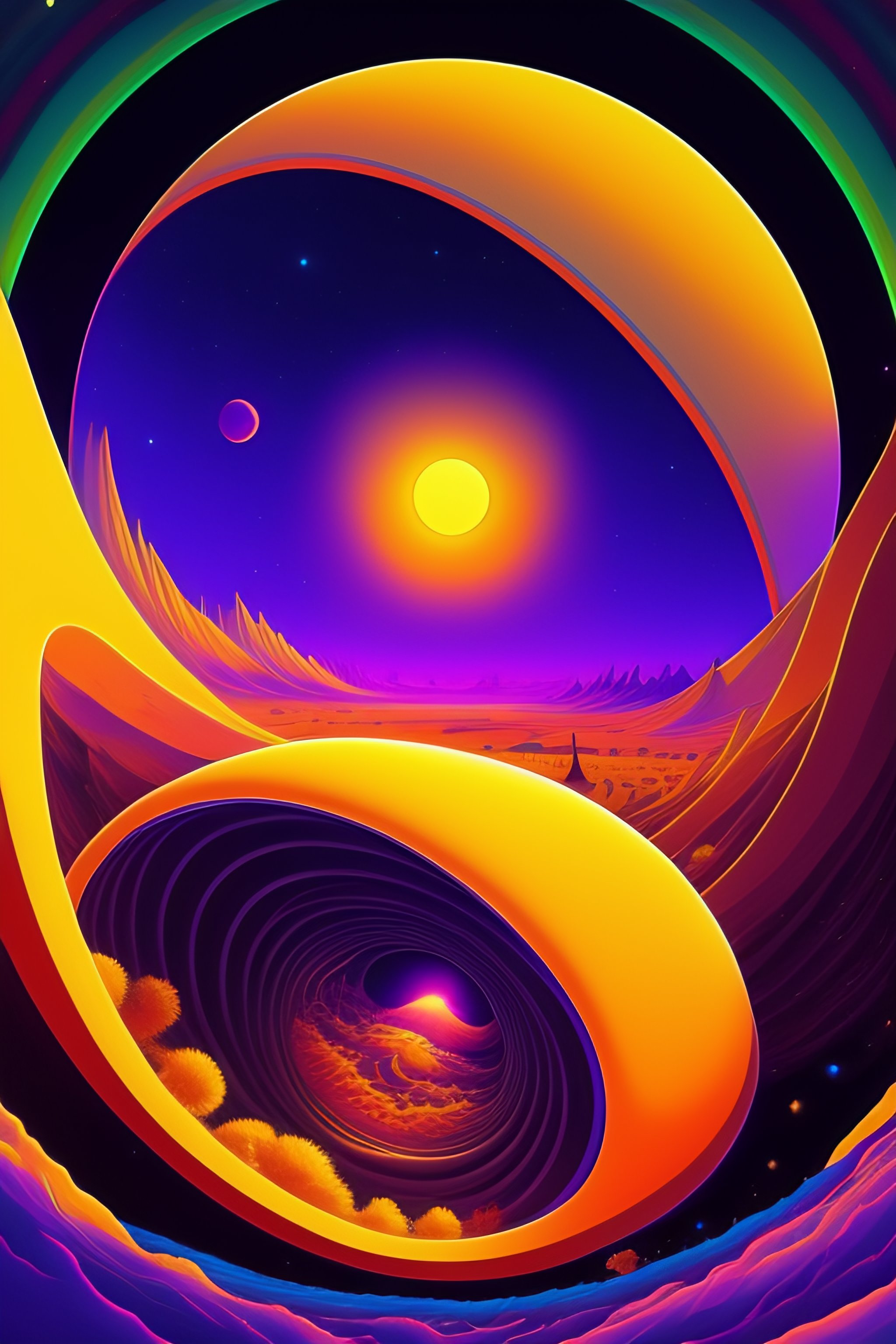 Lexica - Alien planet in the style of studio gibli and jhonen vasquez ...