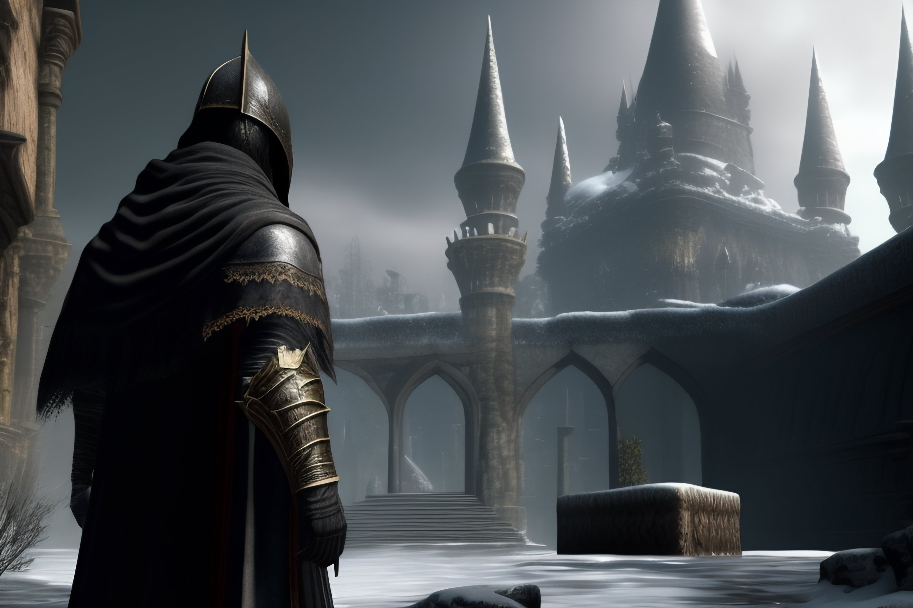 Lexica - Dark souls 3 gray ambient more realistic 3d more dark terror ...