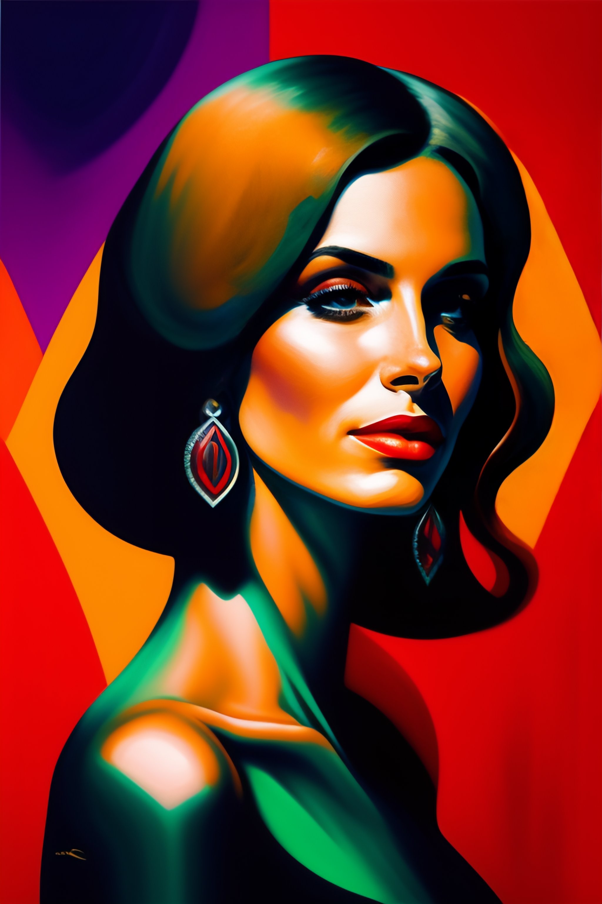 Lexica - Emotional portrait woman in style of kirchner