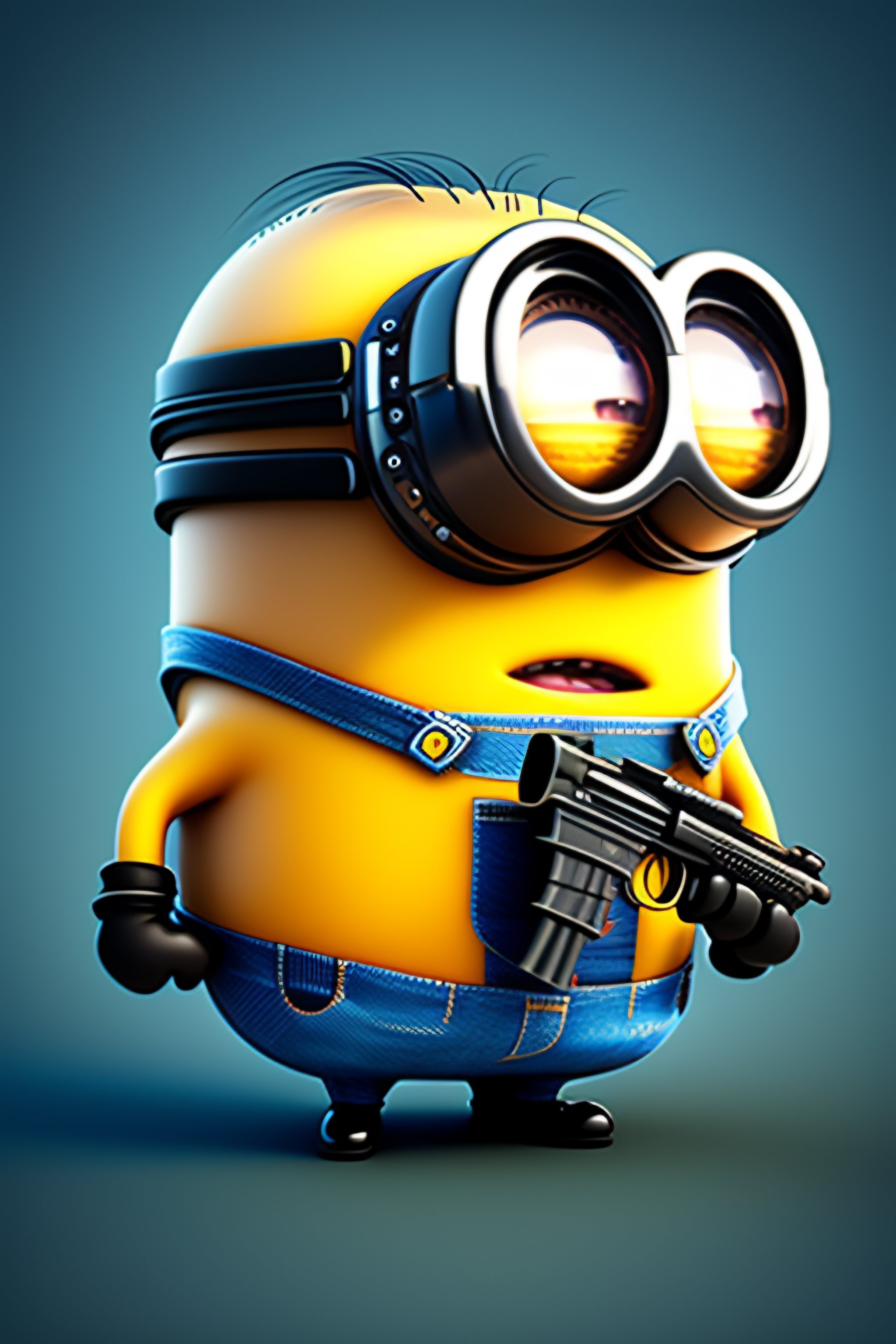 Lexica - Minion with gun