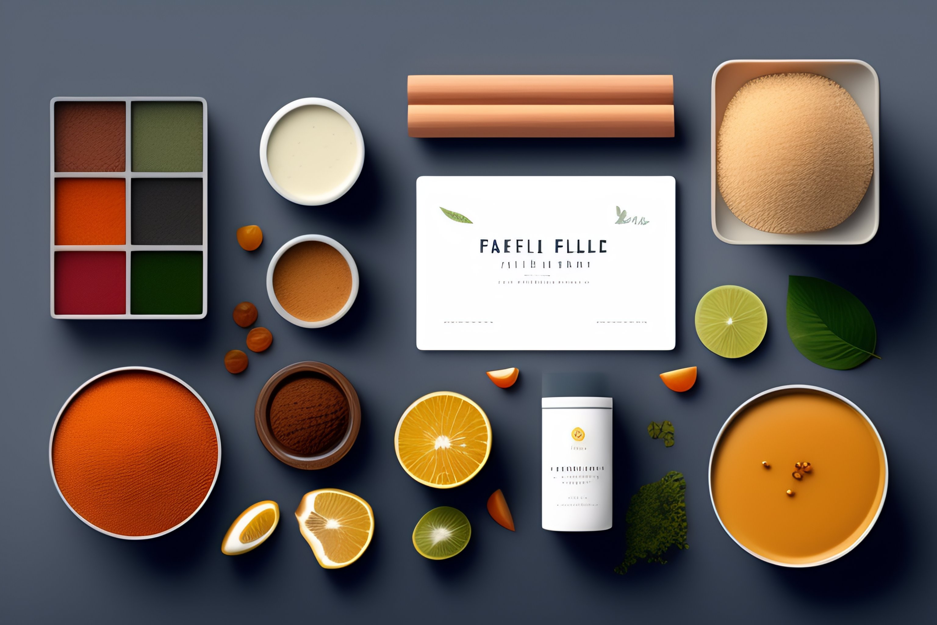 Lexica - Creative flat lay, soft color background