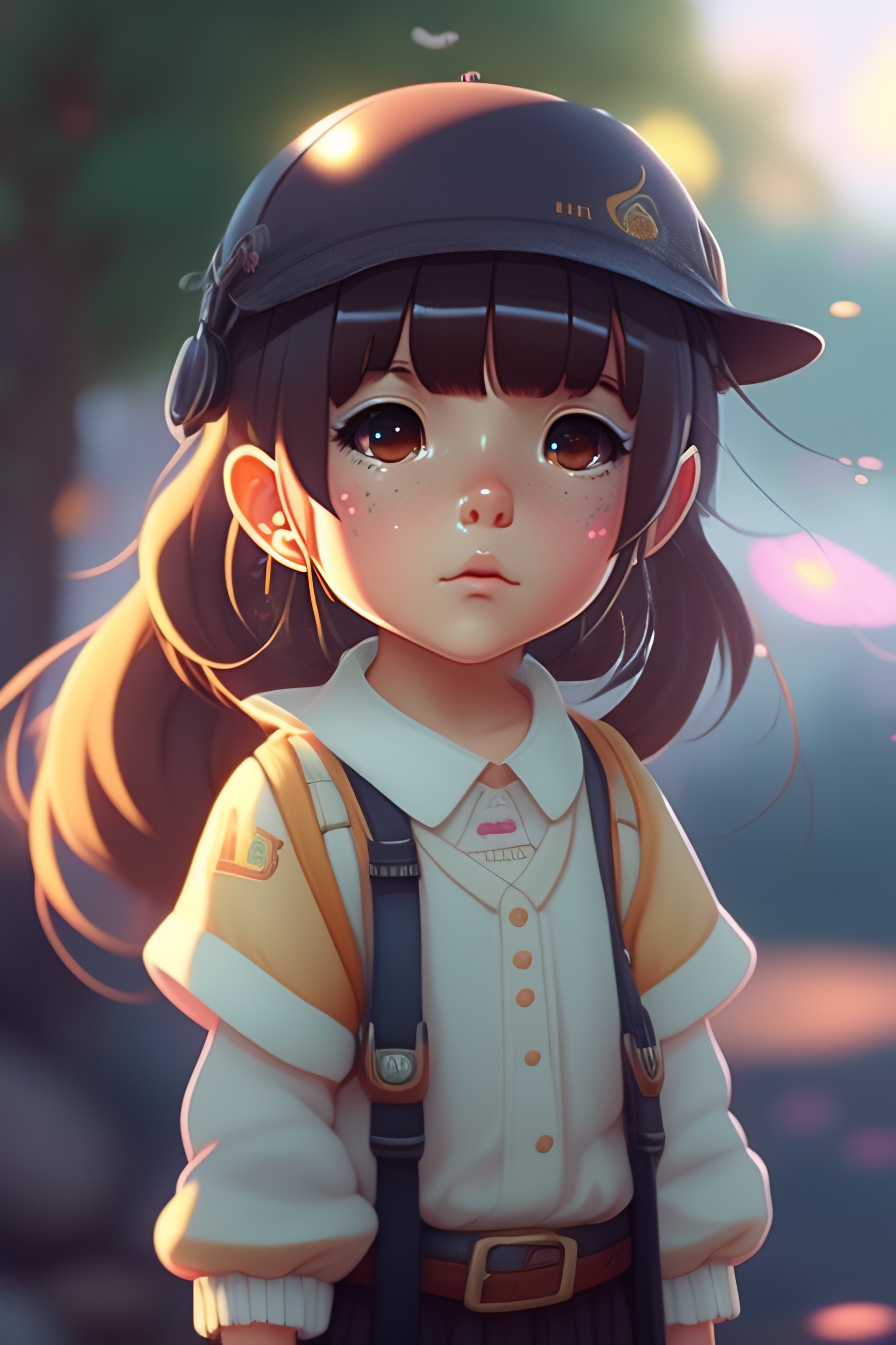 Lexica - Create a high resolution artwork of lofi , Anime Little Girl ...