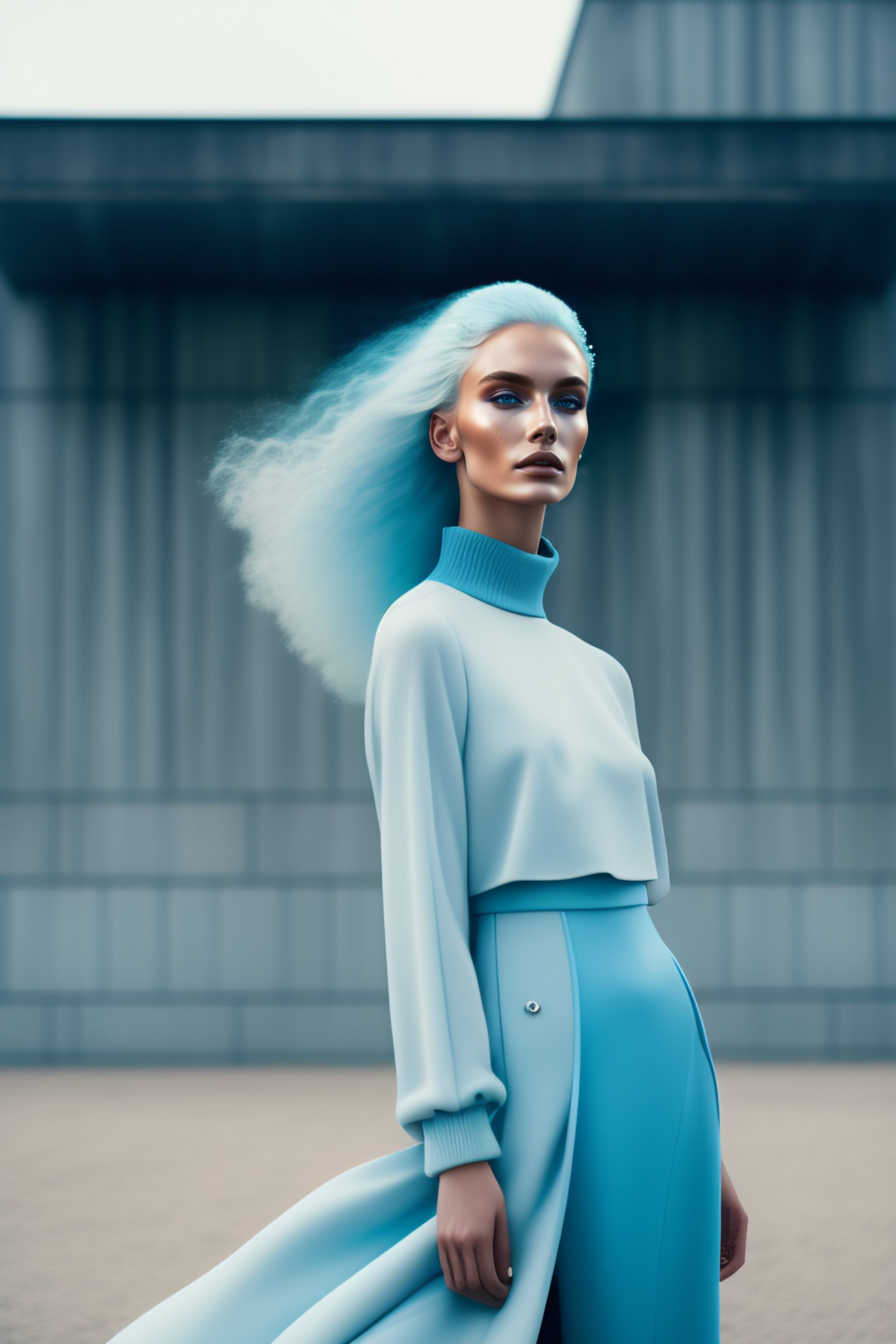 Lexica - Portrait of haute couture beautiful russian fashion model with ...