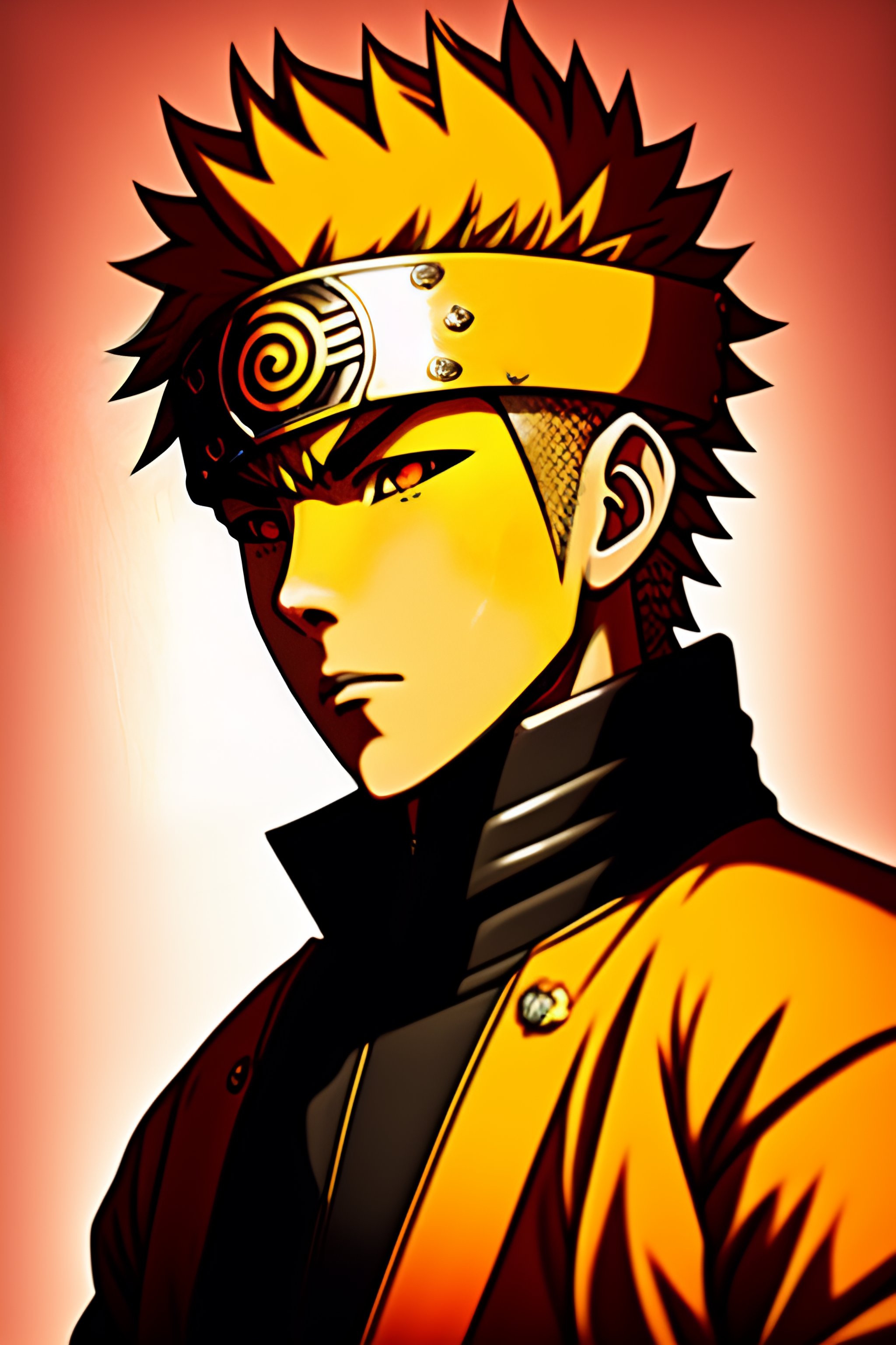 Lexica - Portrait of naruto uzumaki in nine tails mode vintage anime style