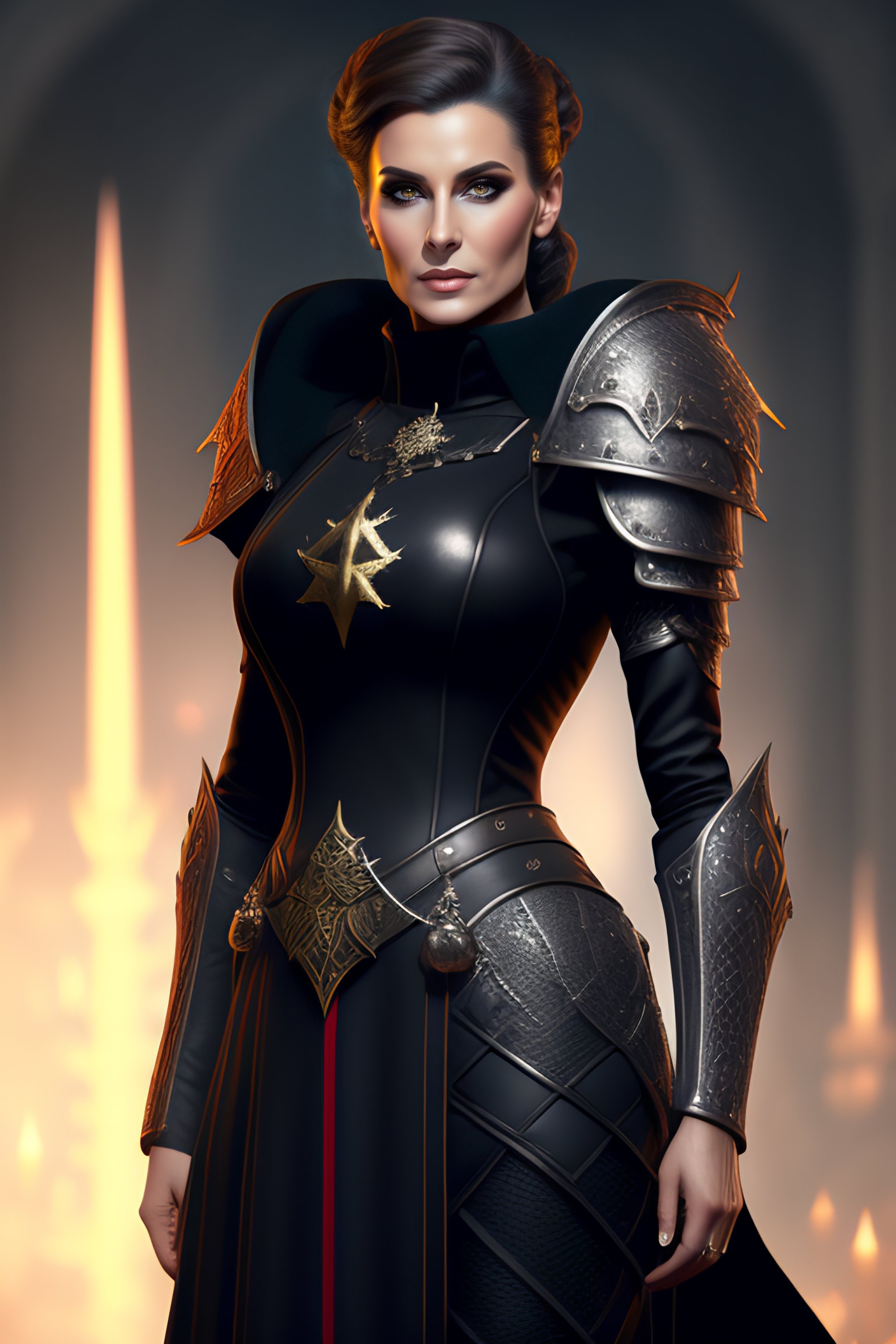 Lexica - Woman gothic knight necromancer summoner, armored Wolfenstein ...