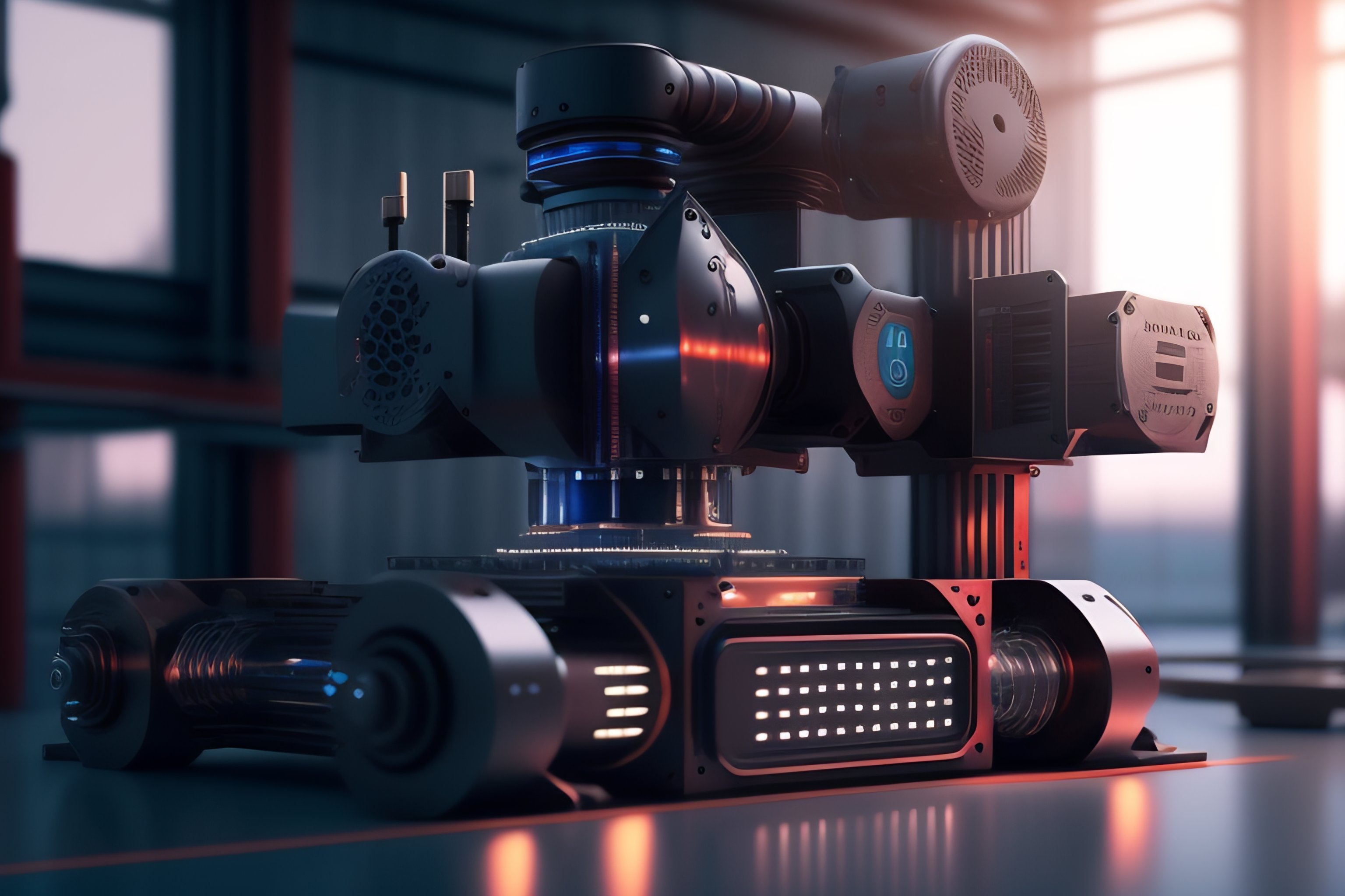 Lexica - Industrial robot, 6 axis, digital twin, props, Knolling ...