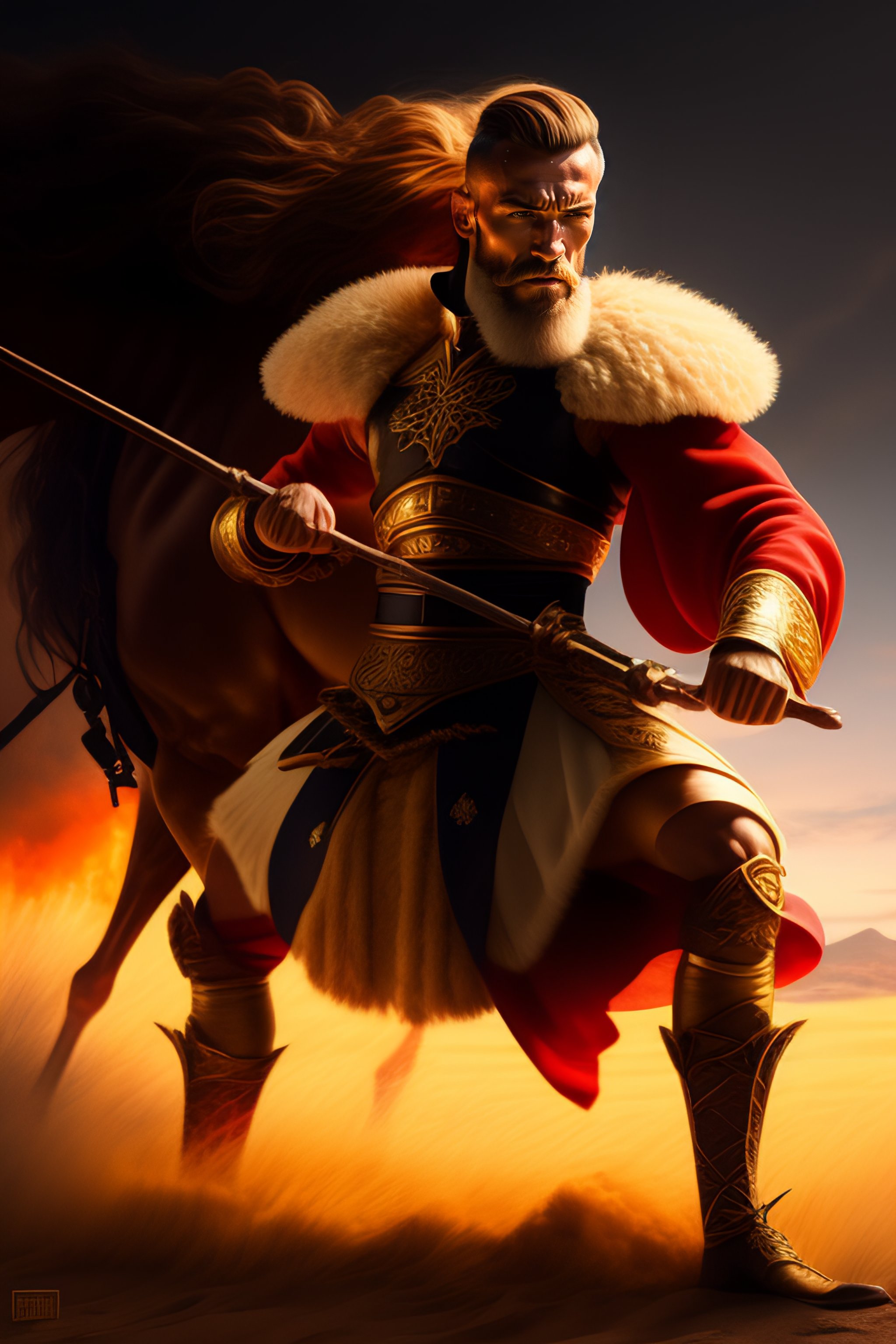 Lexica - Don Quixote fighting Conor McGregor