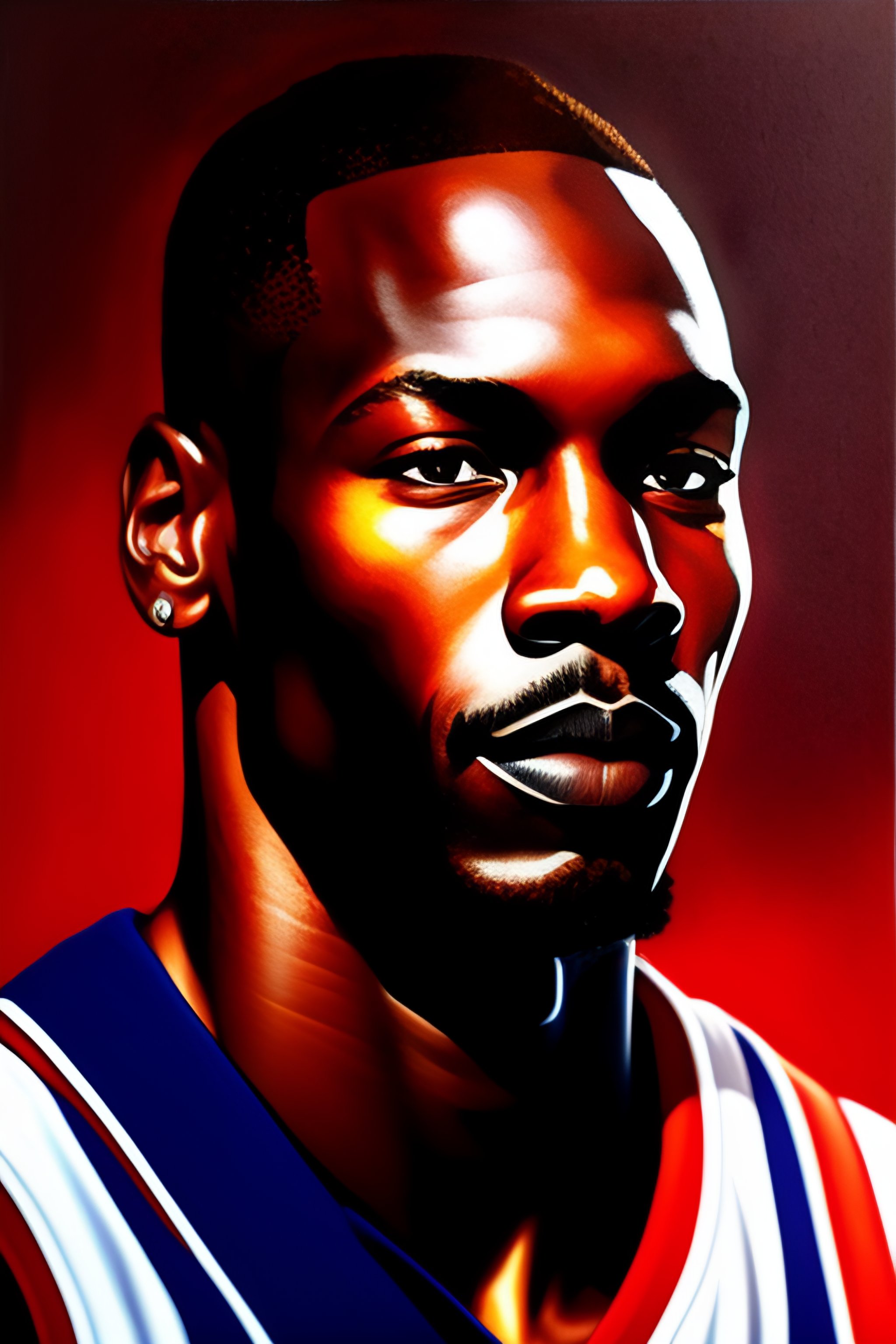 Lexica - Michael jordan portrait