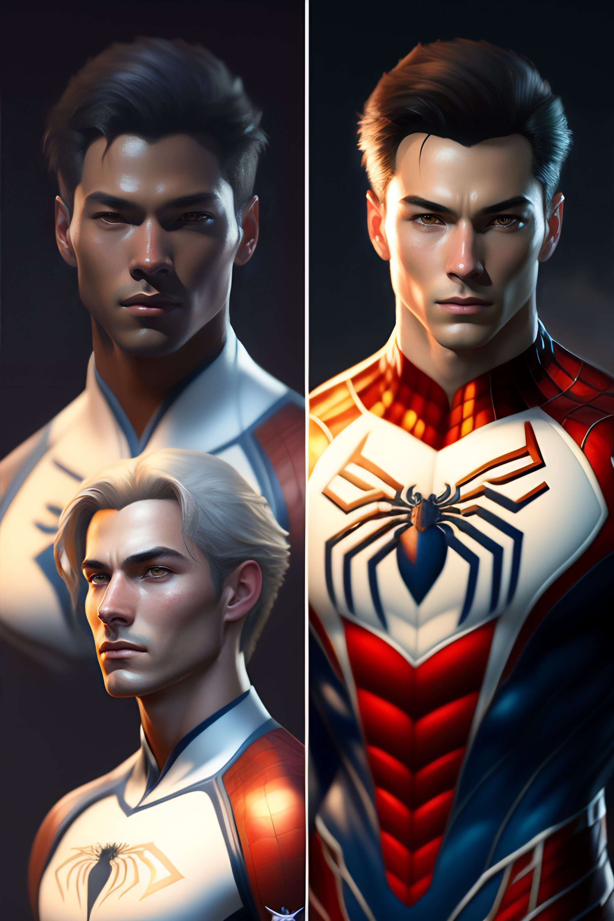 Lexica - Spider man art, highly detailed, complete body composition, by ...