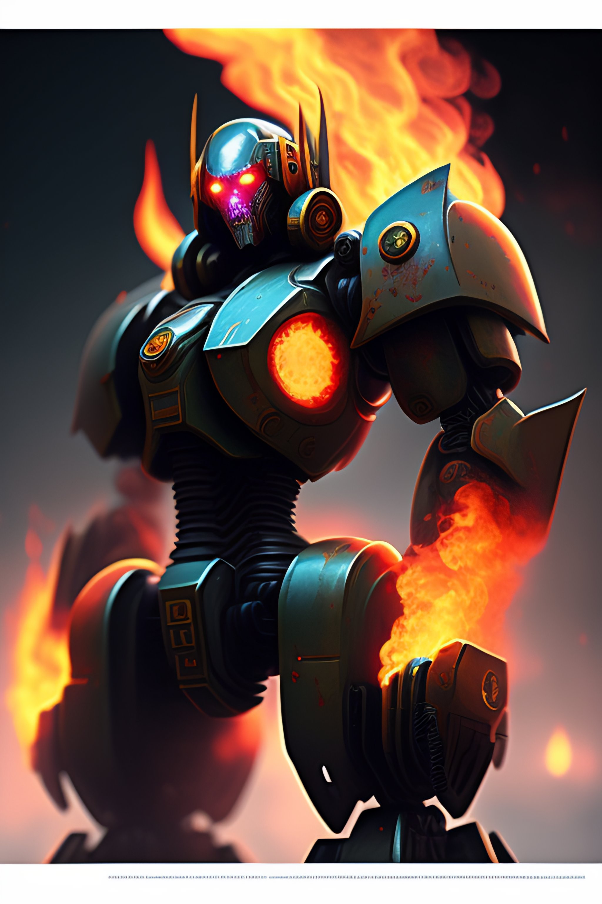 Lexica - Zombie mecha fire