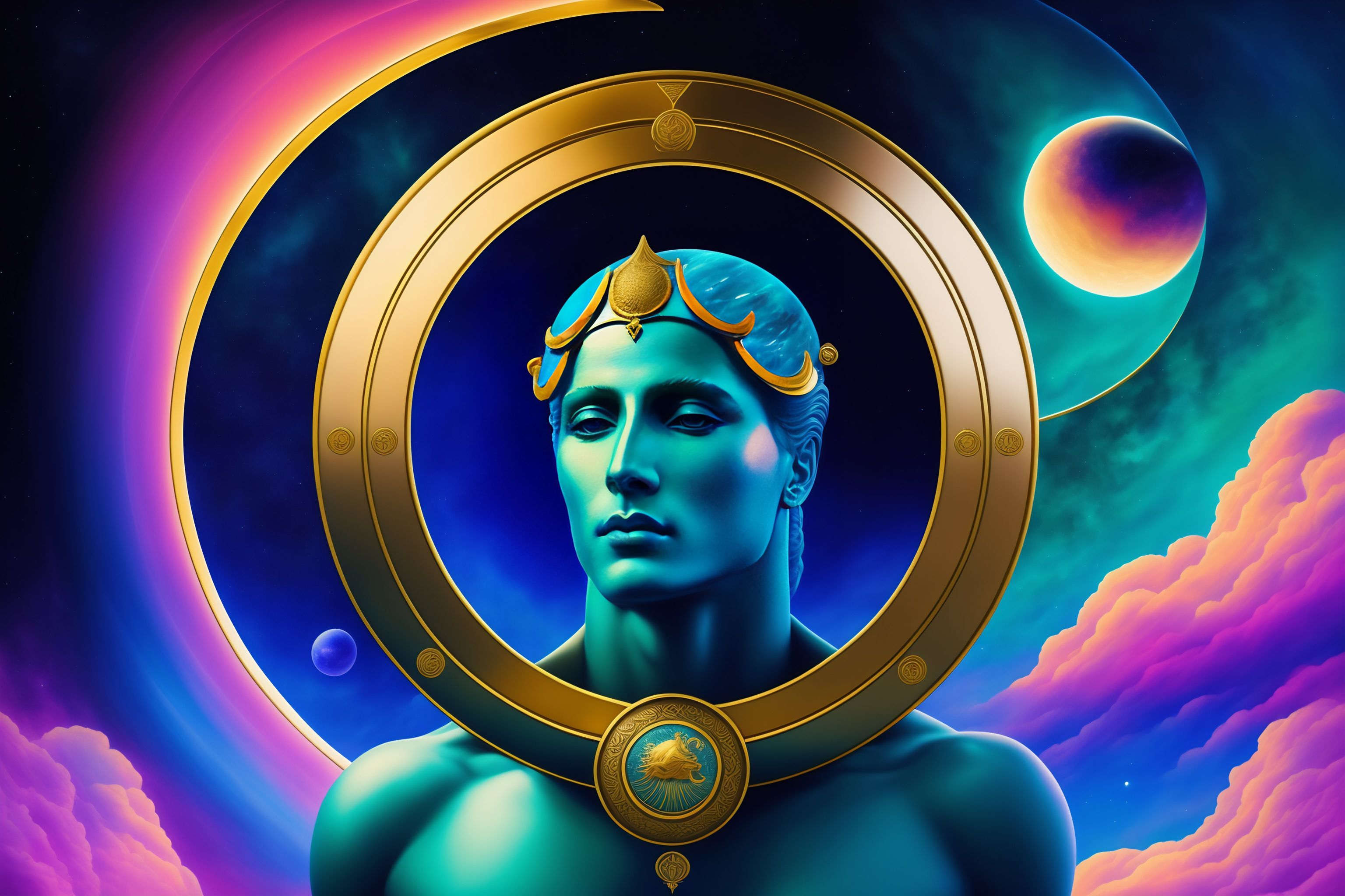 Lexica - Albumcover inspired by zodiac sign aquarius. 1980 synth pop ...