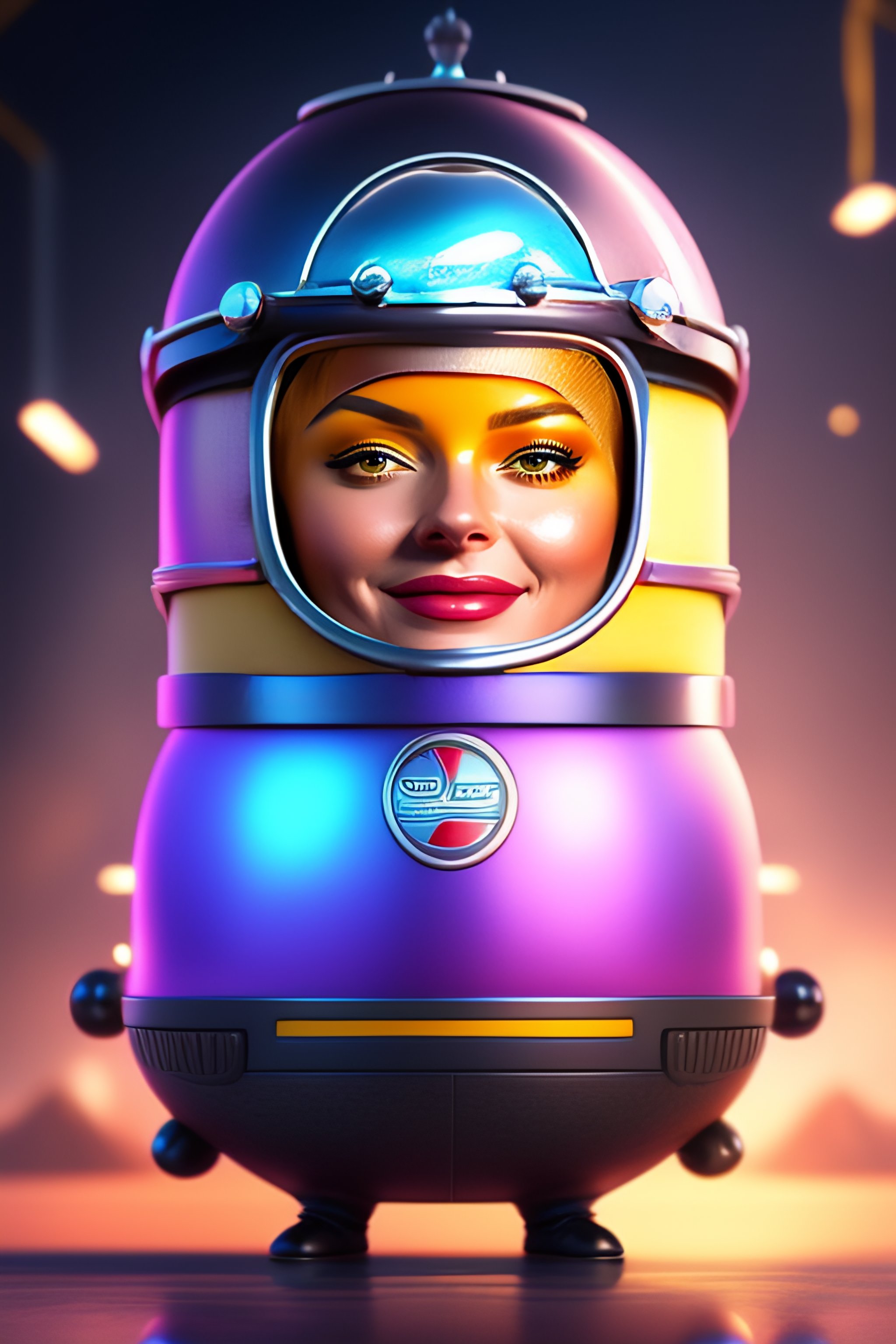 Lexica - Ad for a startup game for women. elon musk as a female minion