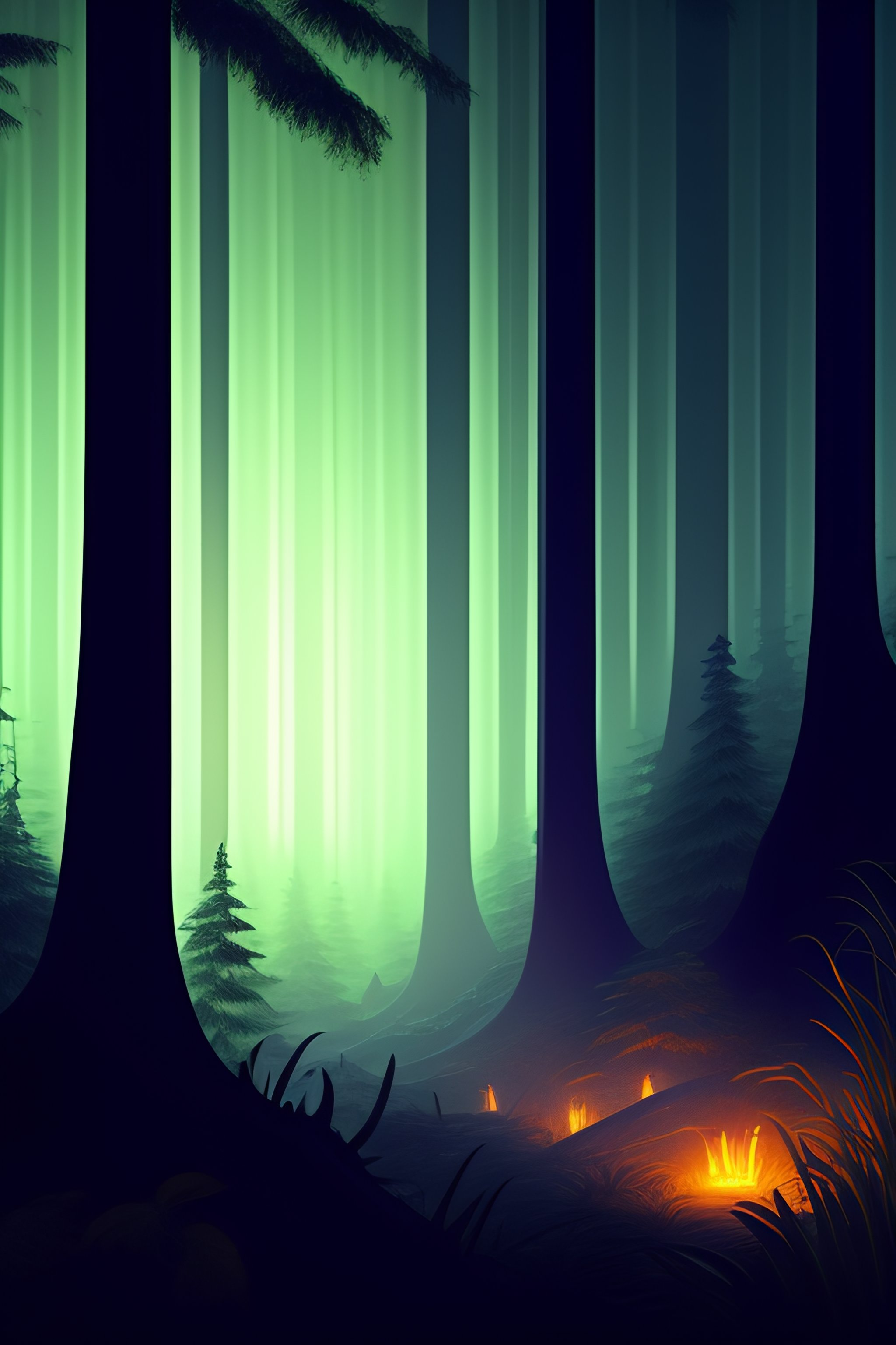 Lexica - A dark, shadowy forest with traps and dangers hidden among the ...