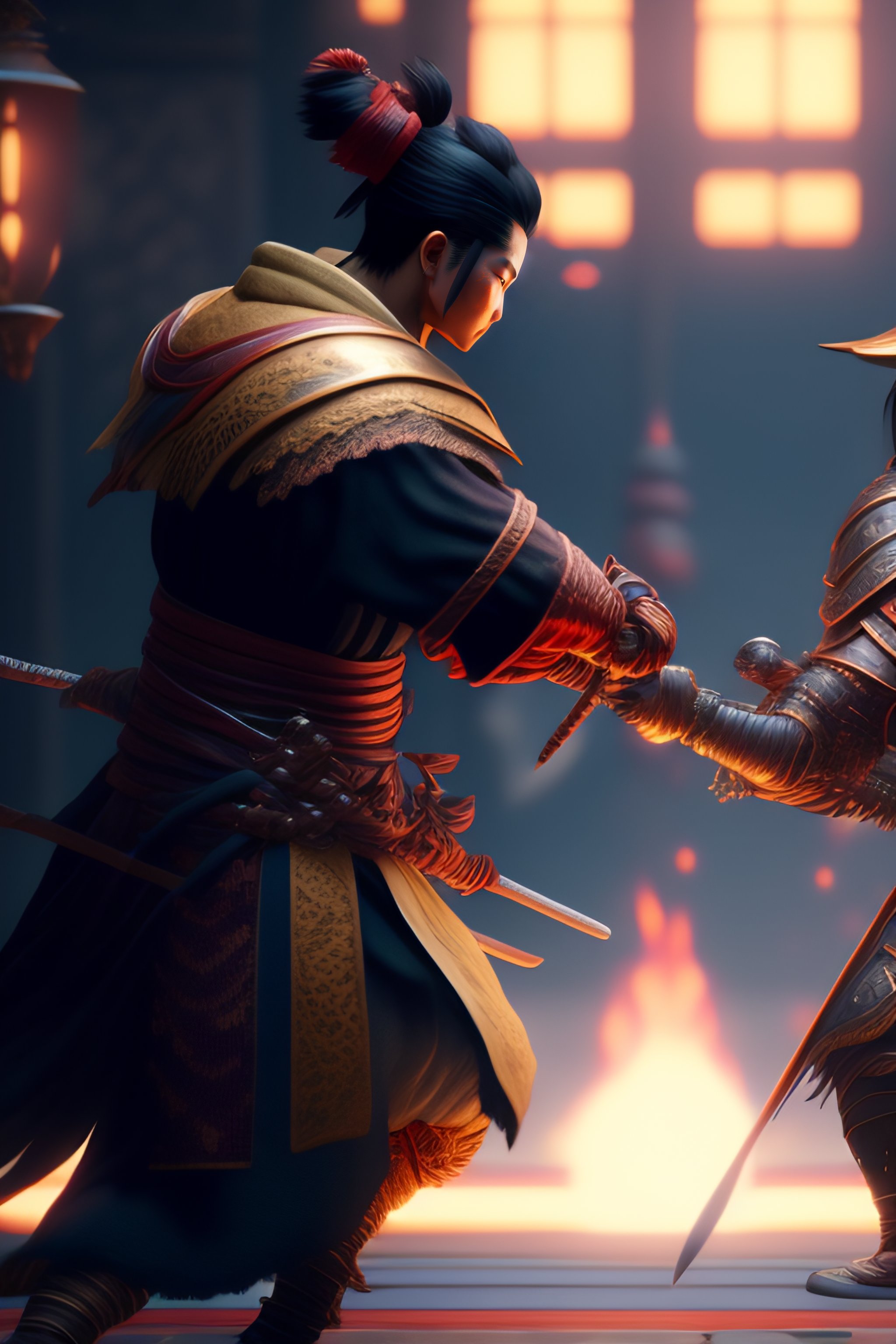 Lexica - Sekiro fighting Osiris, epic, realistic, unreal engine, cozy ...