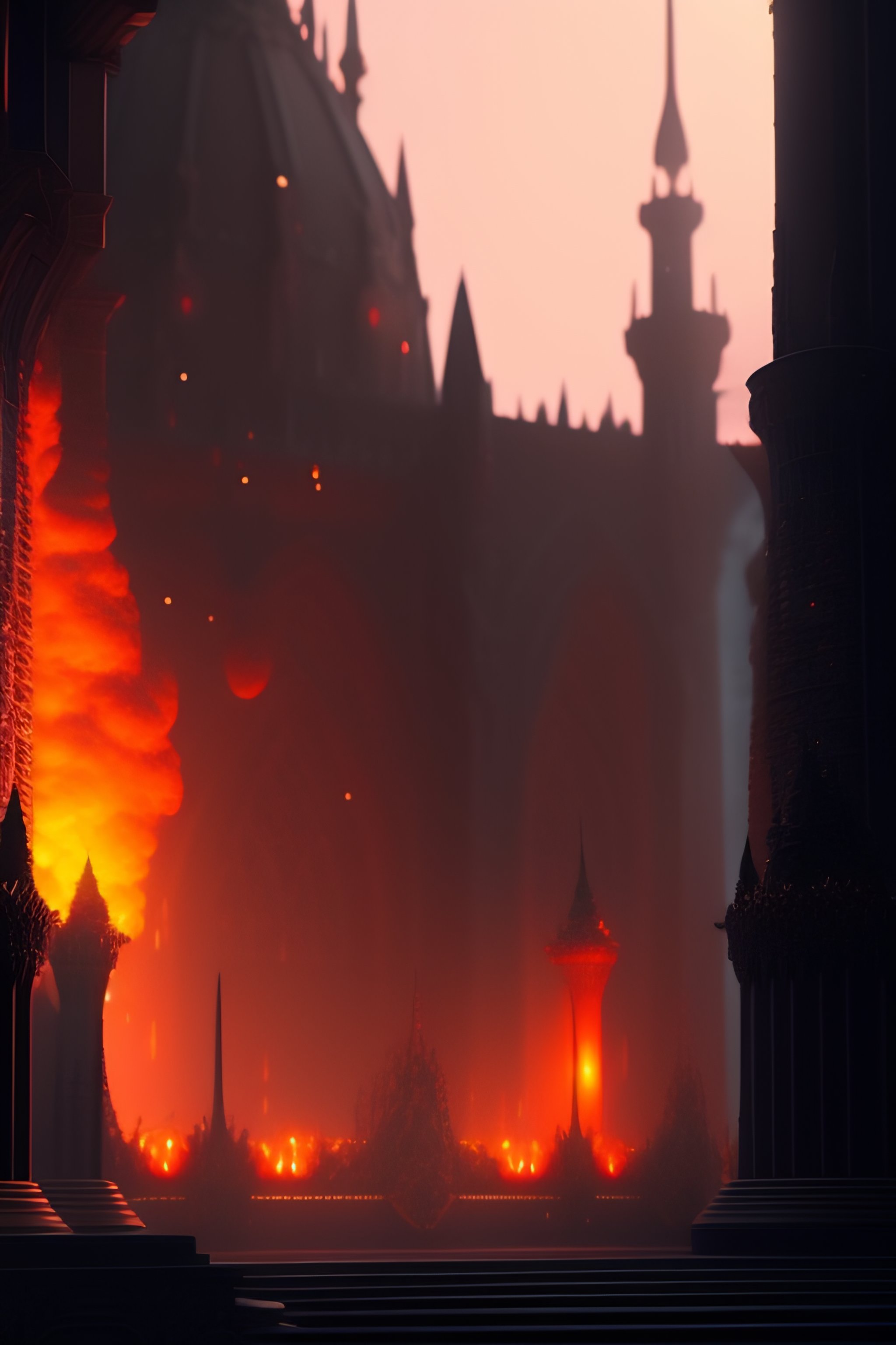 Lexica - Epic battlefield. medieval. epic fantasy cathedral castle ...