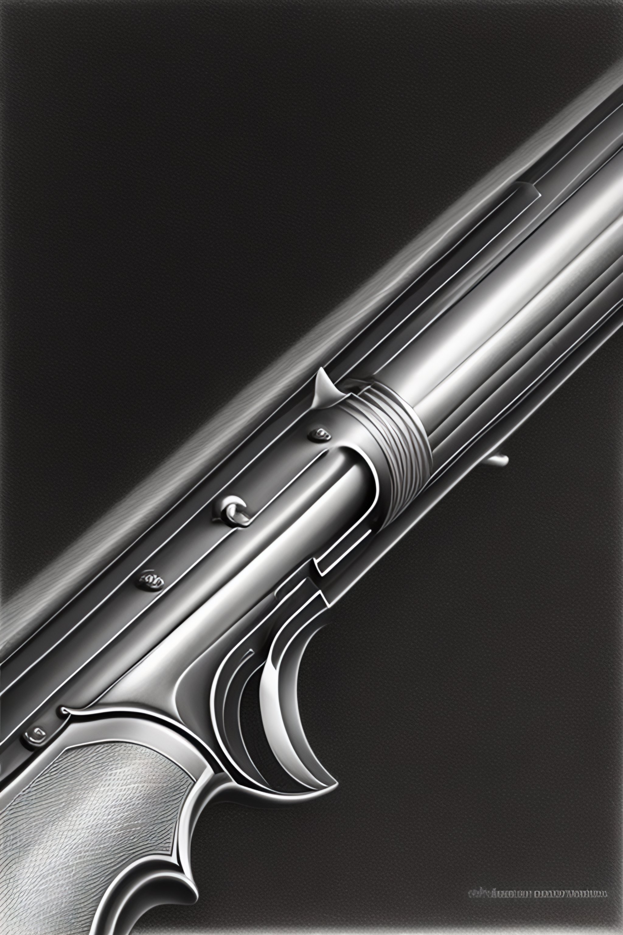Lexica - Pencil drawing of 50-caliber rifle