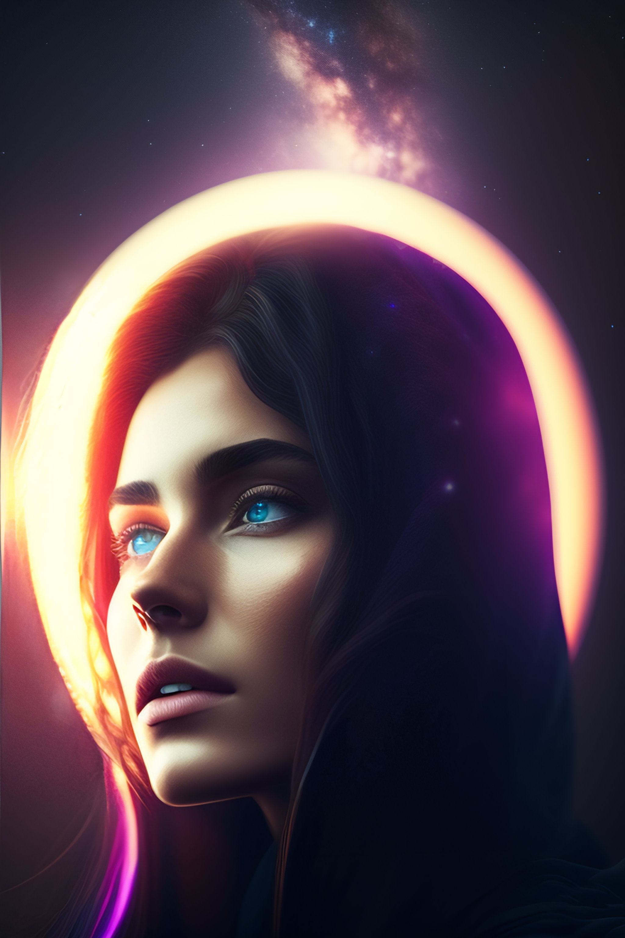 Lexica - Human face, dreams, planets, fantasy,fantasy style, magic ...