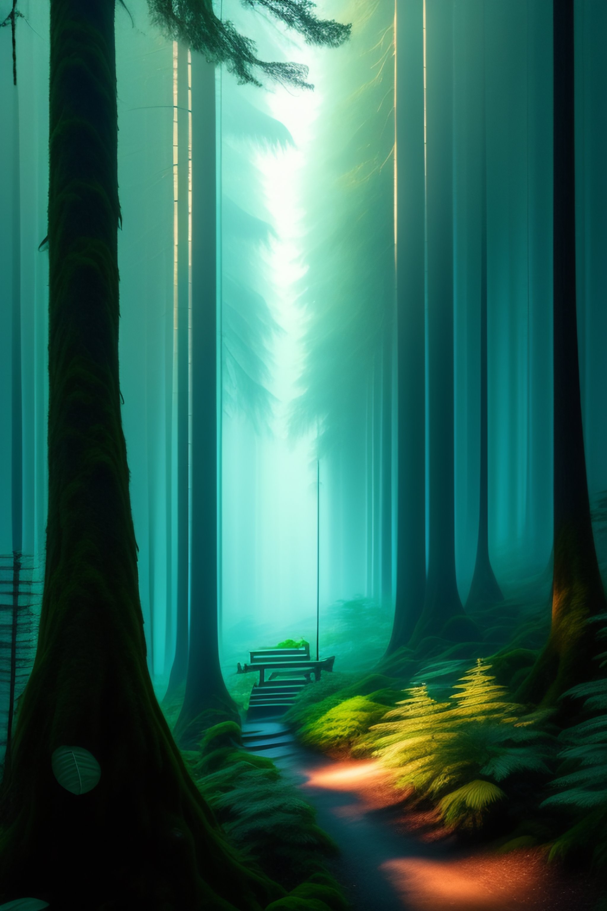 Lexica - This realm is a dense and misty forest, filled with towering ...