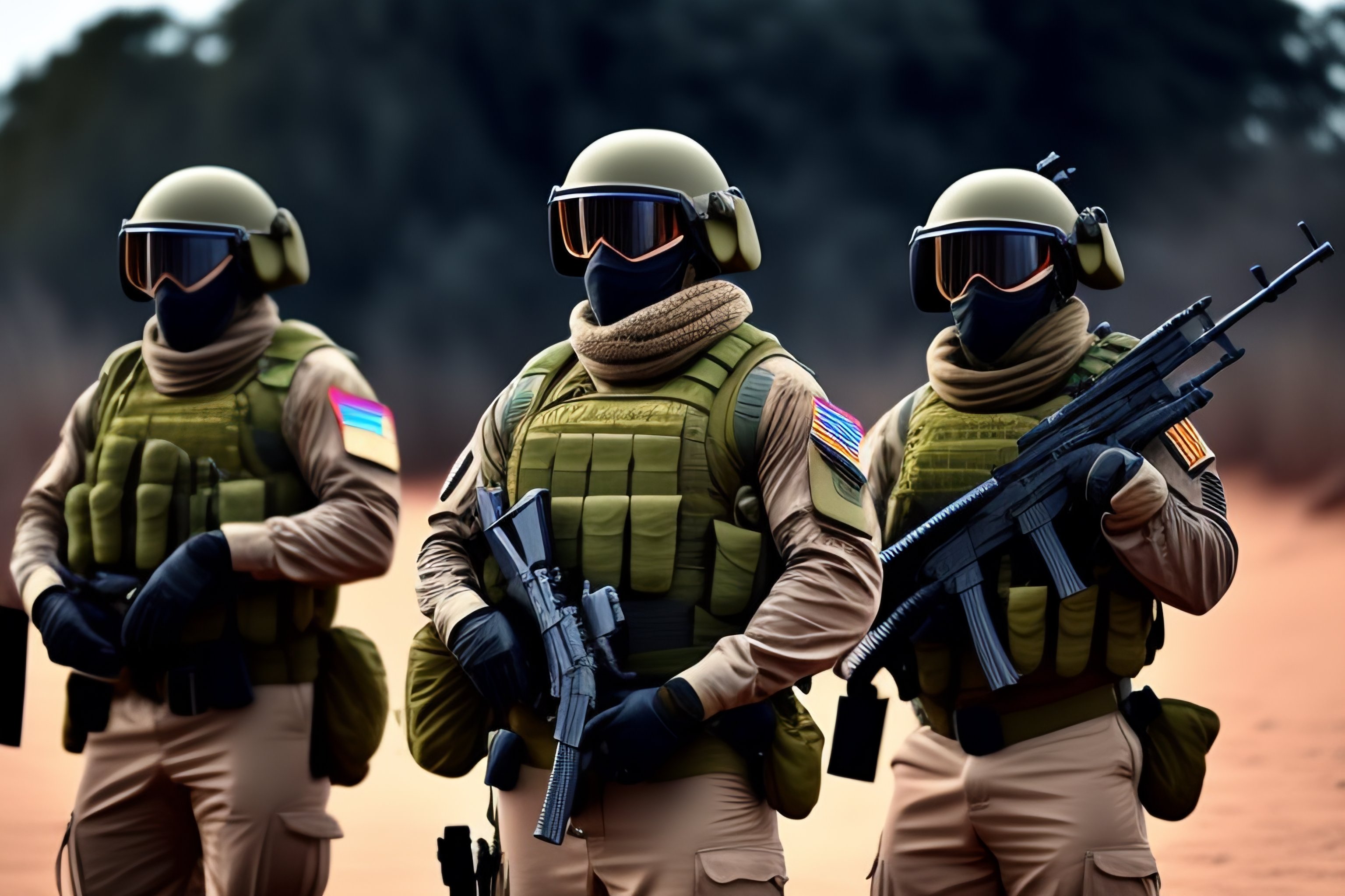 Lexica - Special forces of five rabbits, dressed in bulletproof vests ...