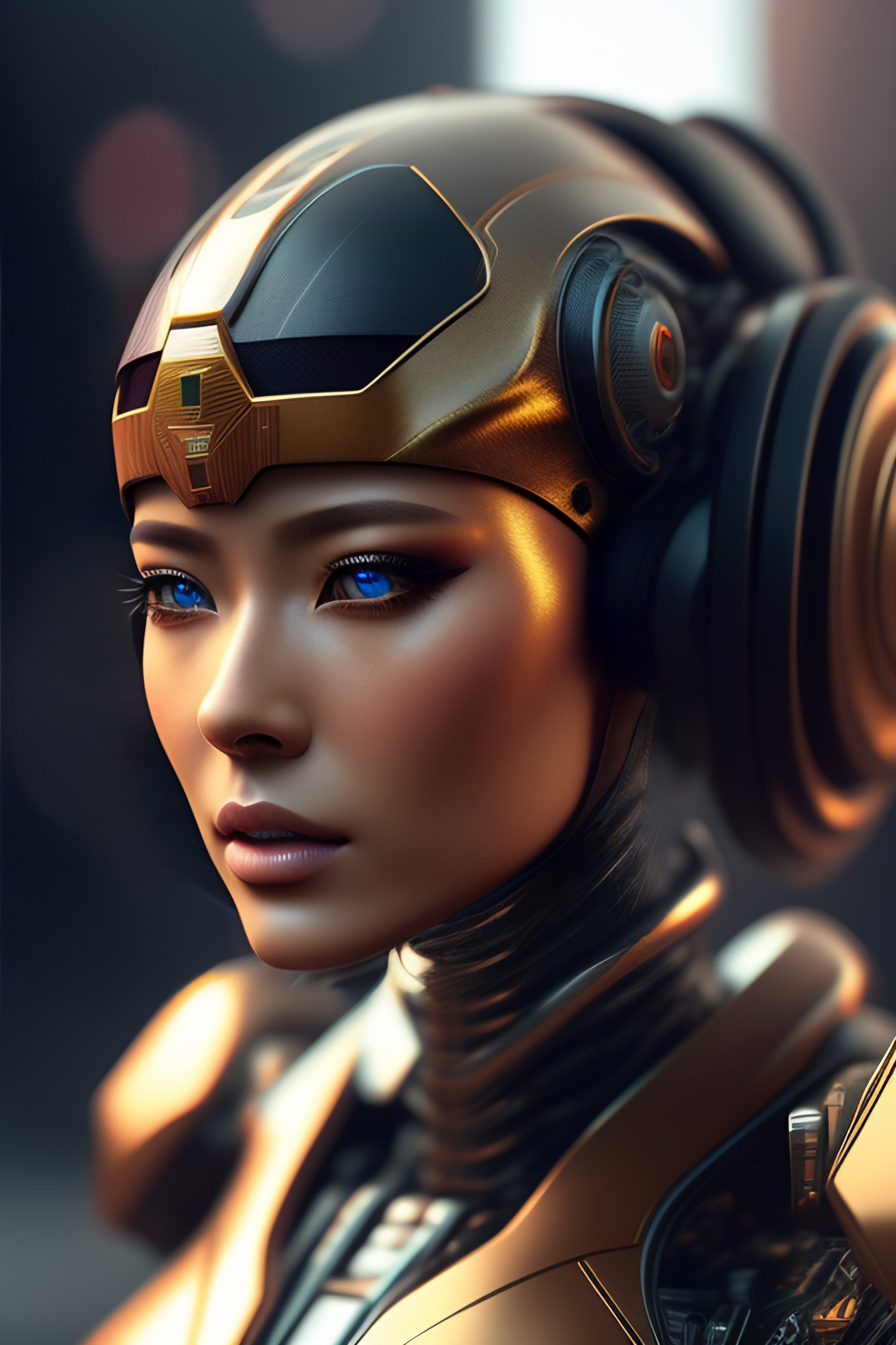 Lexica - Hyperrealistic cyberpunk robot. highly detailed digital art ...