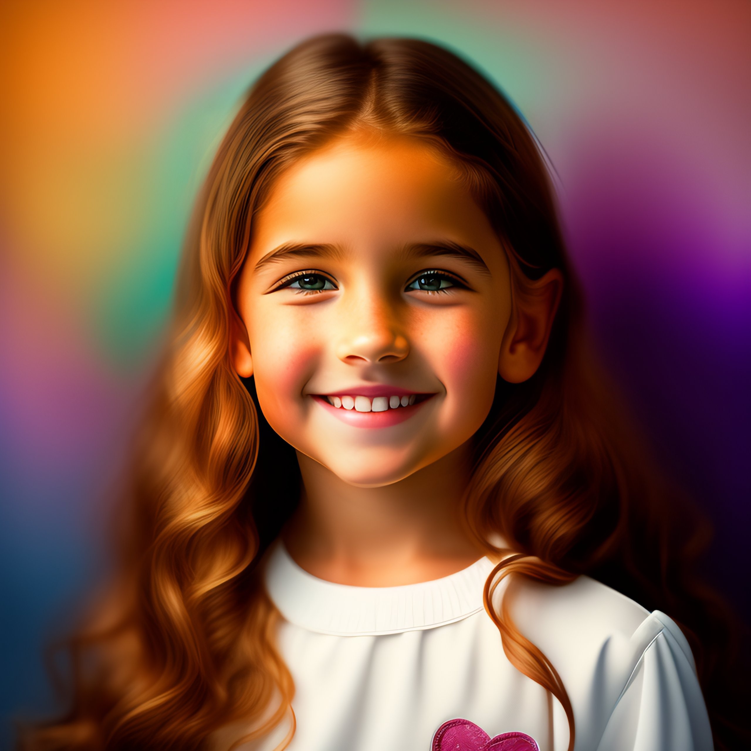 Lexica - Girl head portrait light color