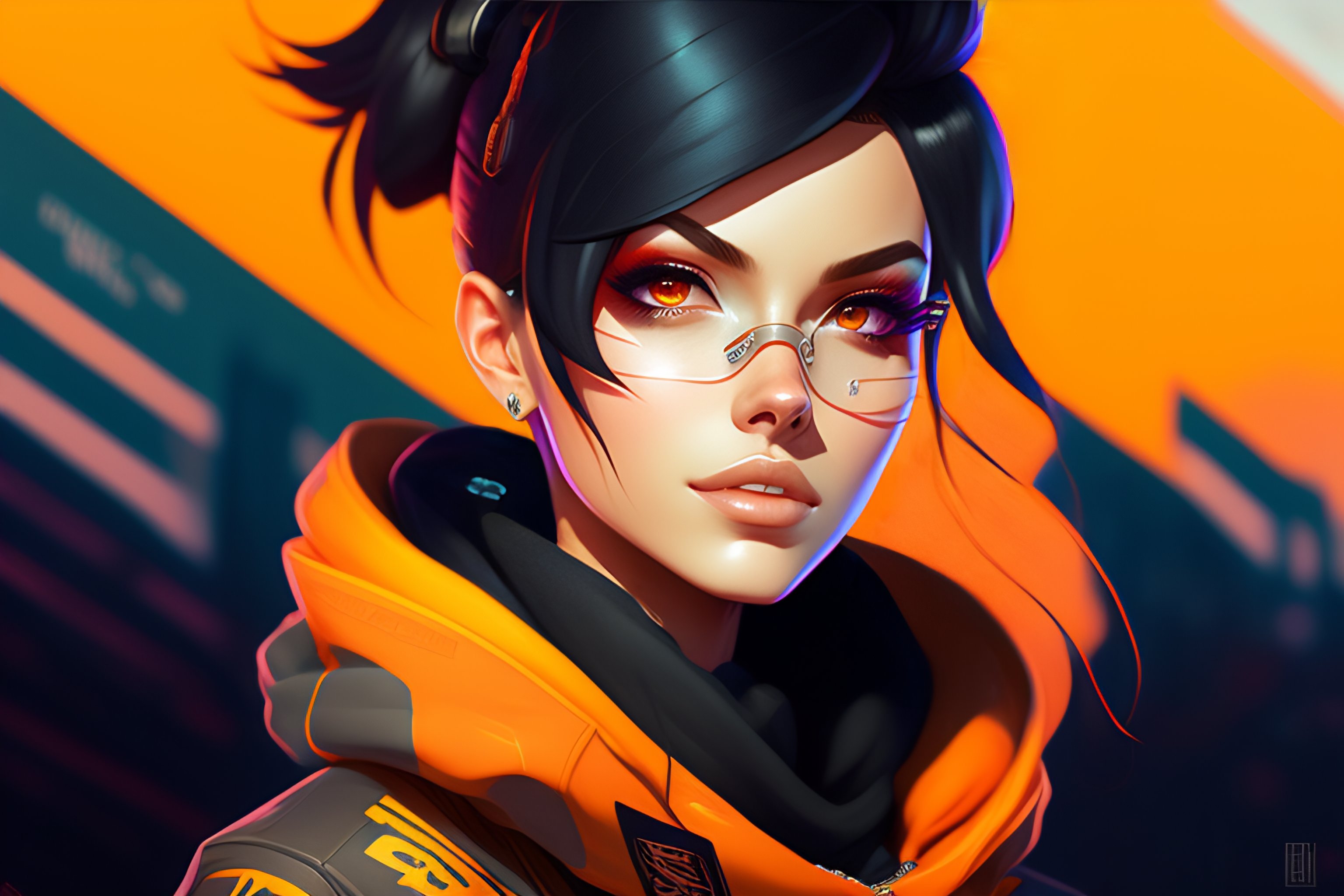 Lexica - Highly detailed portrait of a sewer emo punk woman student ...