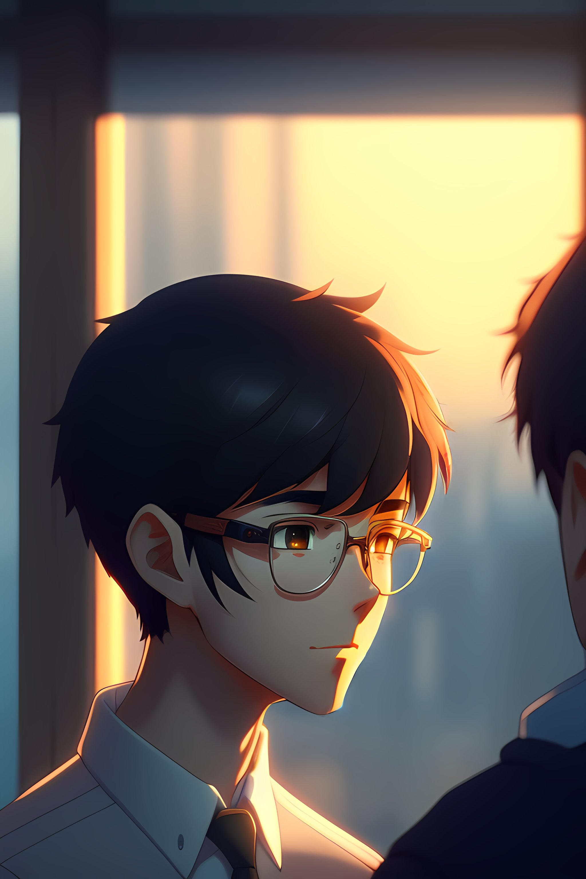 Lexica - A nerdy anime boy is looking for solutions,depression, in the ...