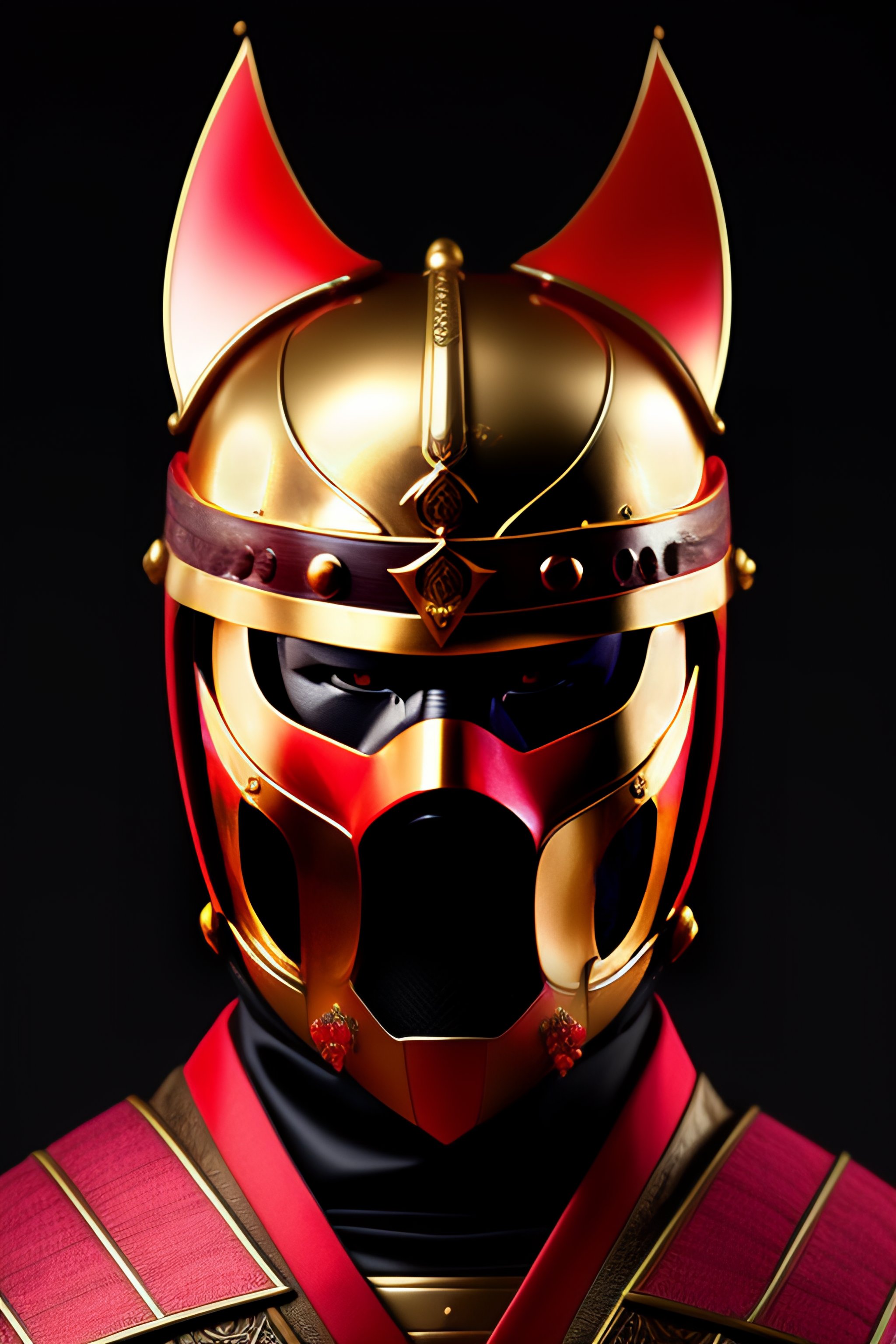 Lexica - Samurai armour mask anime japan