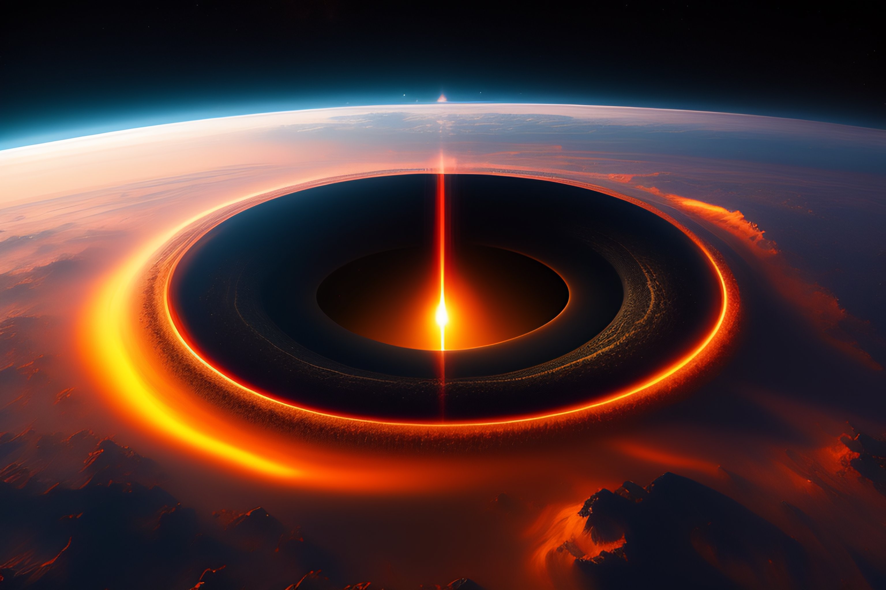 Lexica - Supermassive black hole , 8k detailed