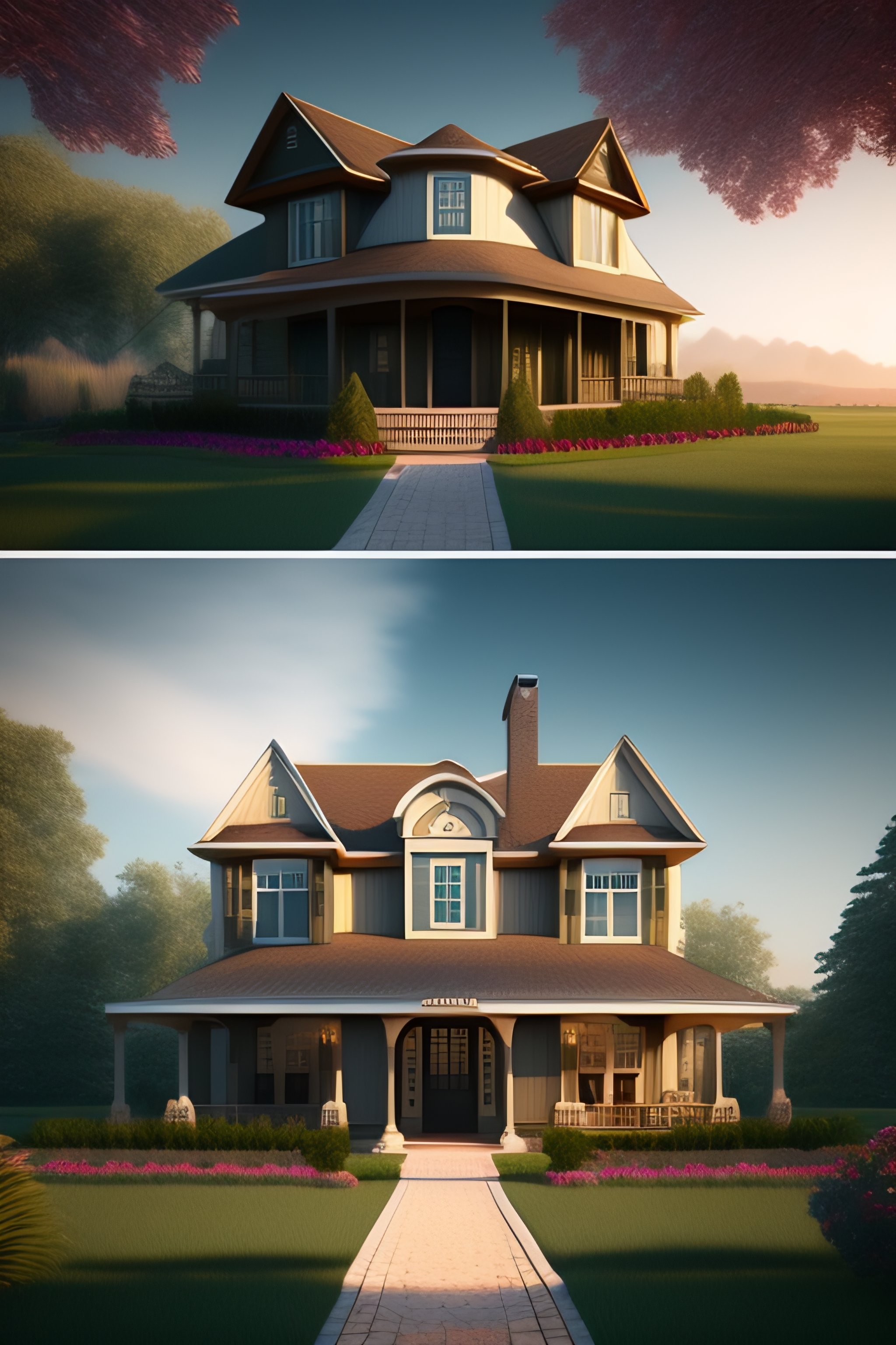 Lexica - Beautiful realistic mansions in 8k