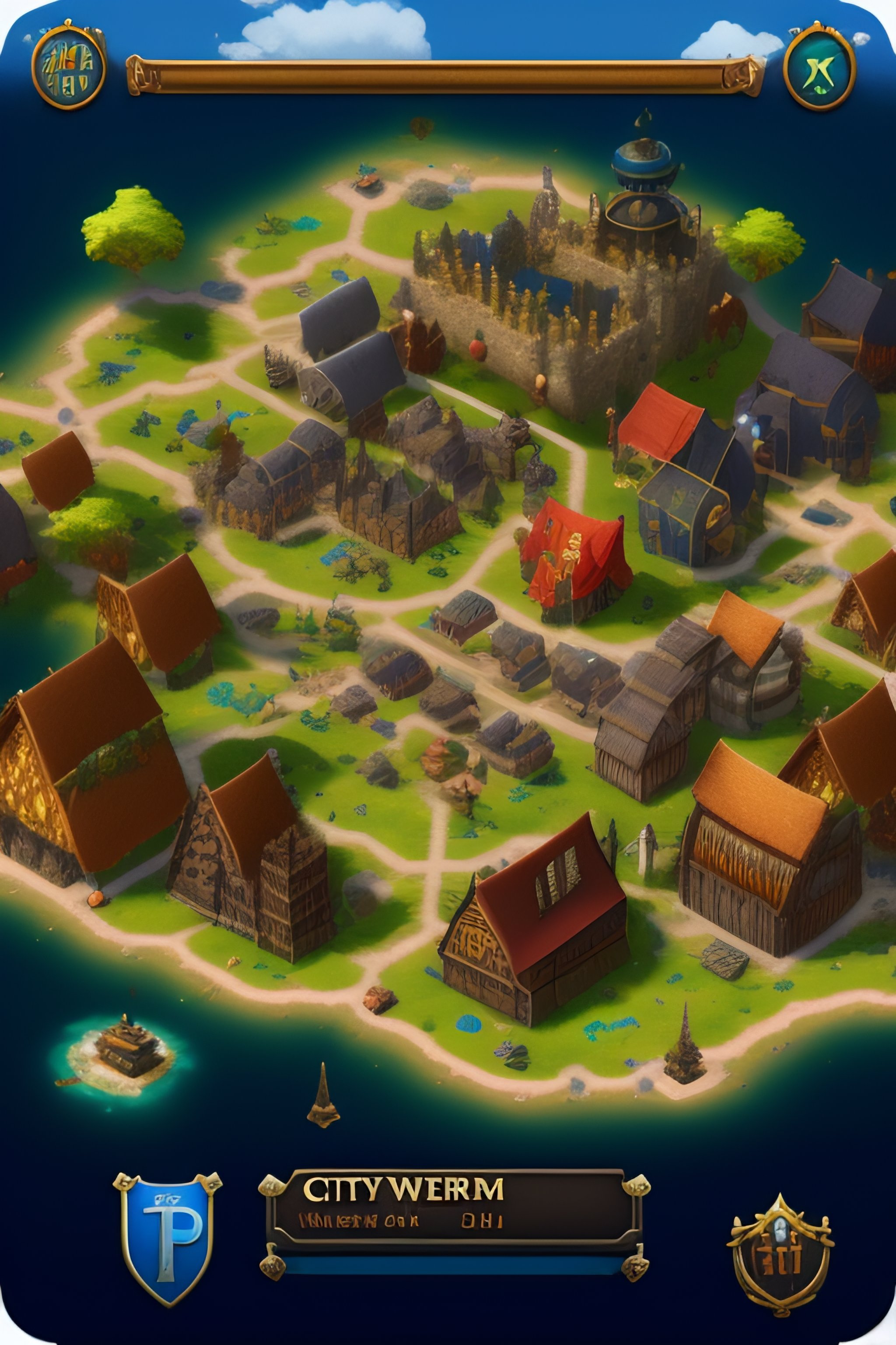 Lexica - City Map, Medieval Warfare, PVGames