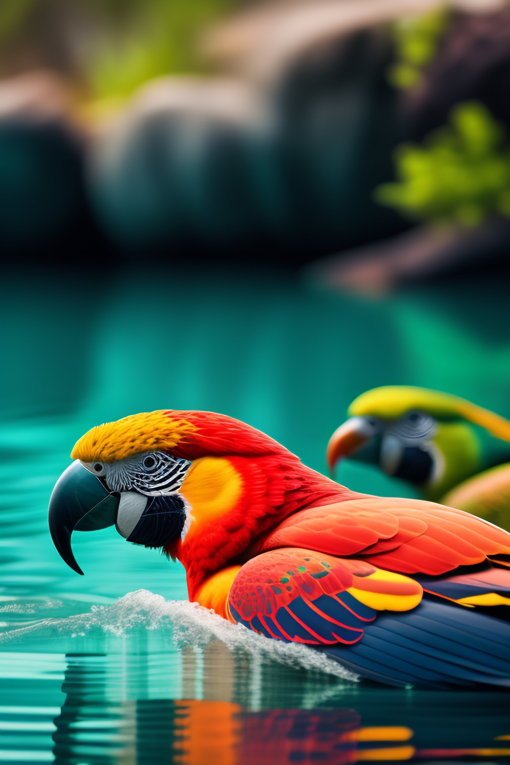 Lexica - Swiming parrots
