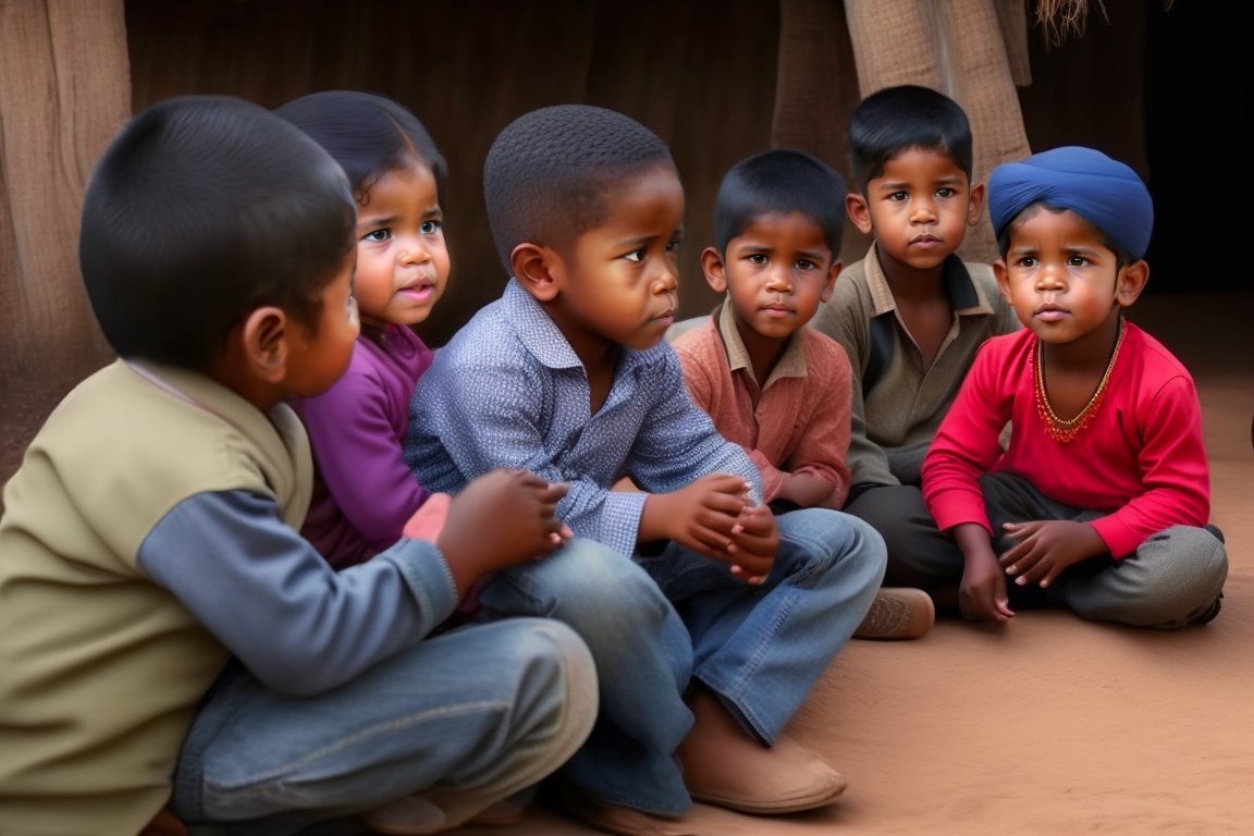 Lexica - The child sharing his newfound wisdom with a group of ...