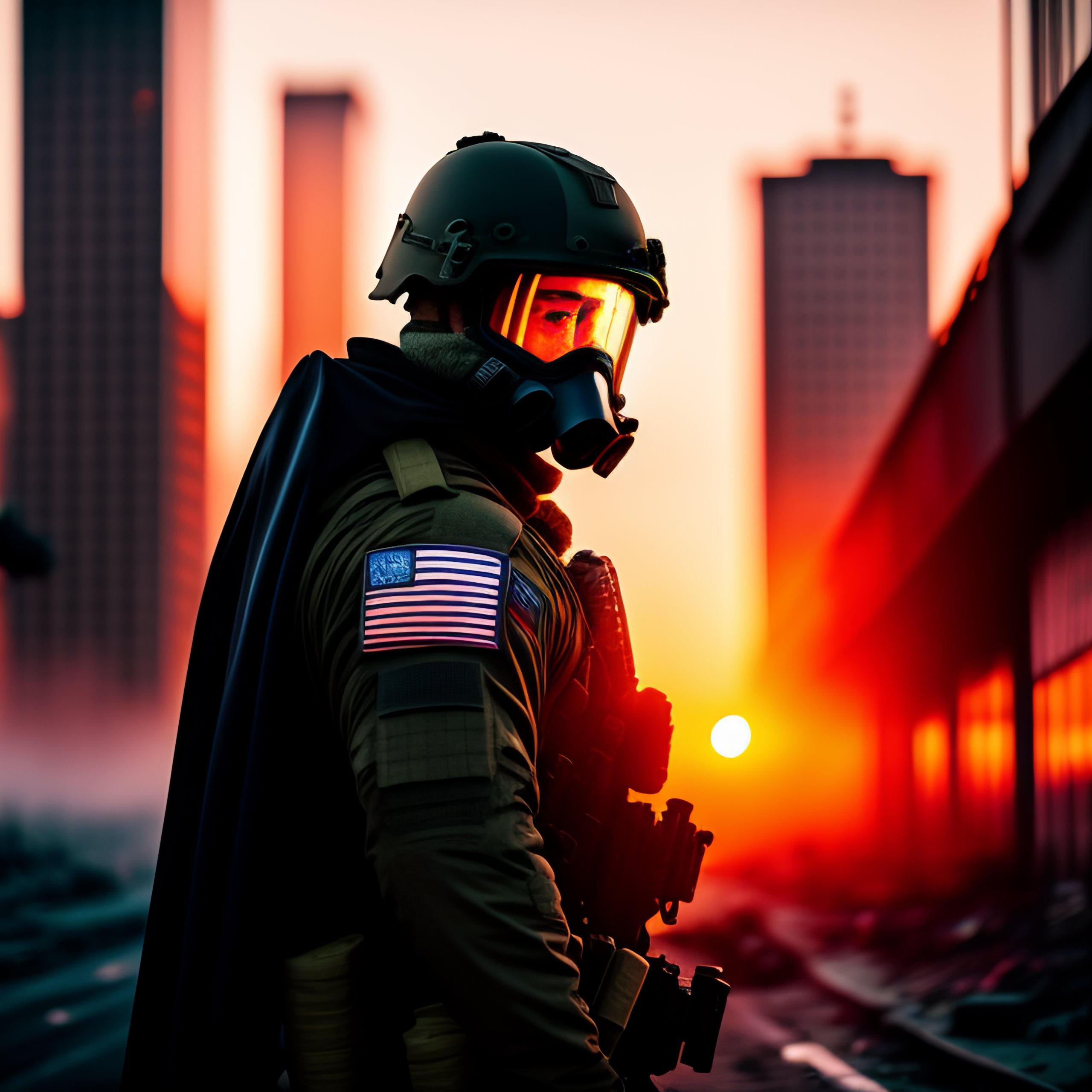 Lexica - War photography in post-apocalyptic streets of new-york, token ...