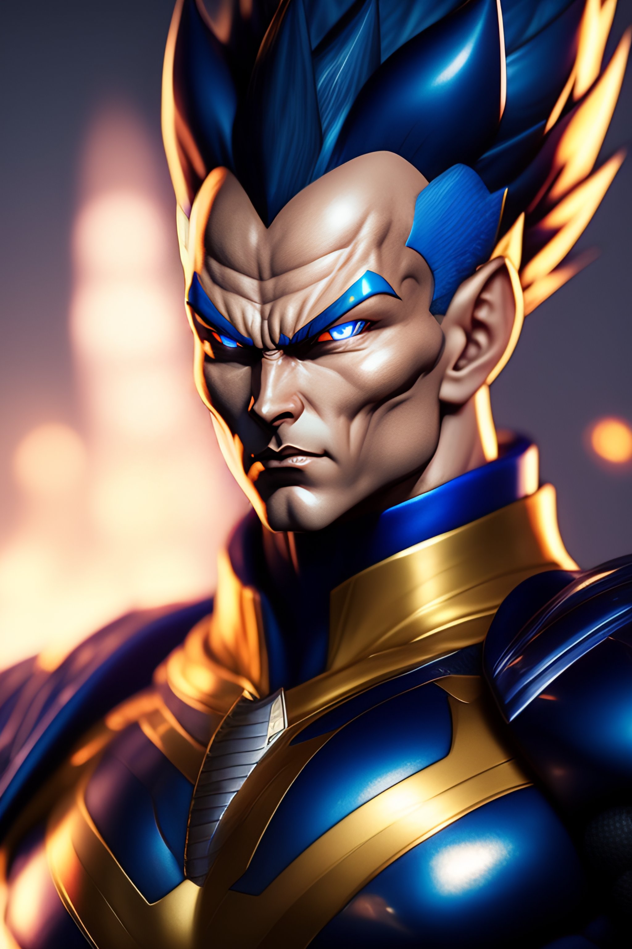 Lexica - Vegeta blue super saiyan, highly detailed, smooth, fine ...