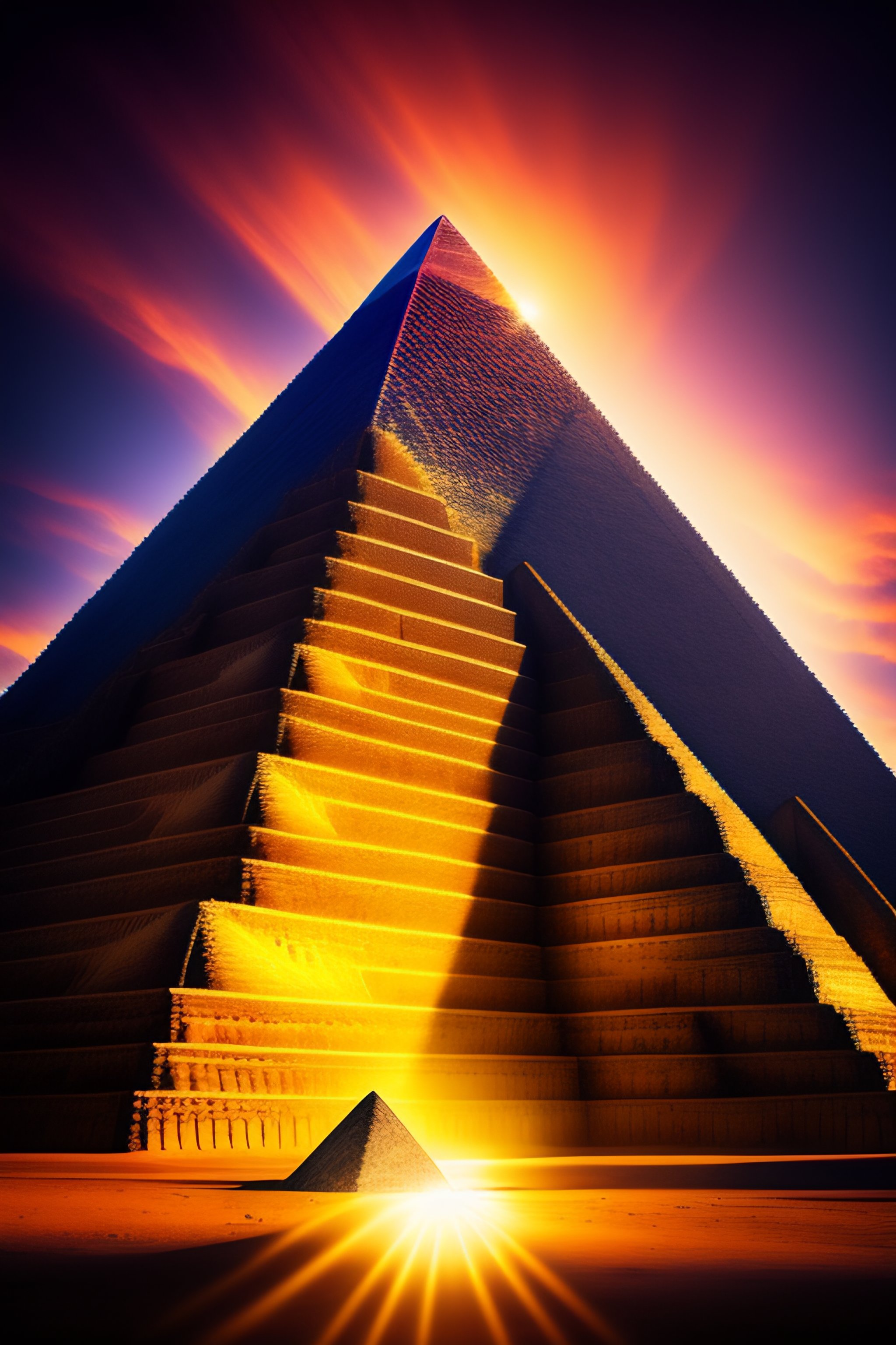 Lexica - Pyramid made from gold bars monkeys climbing to the top, epic ...