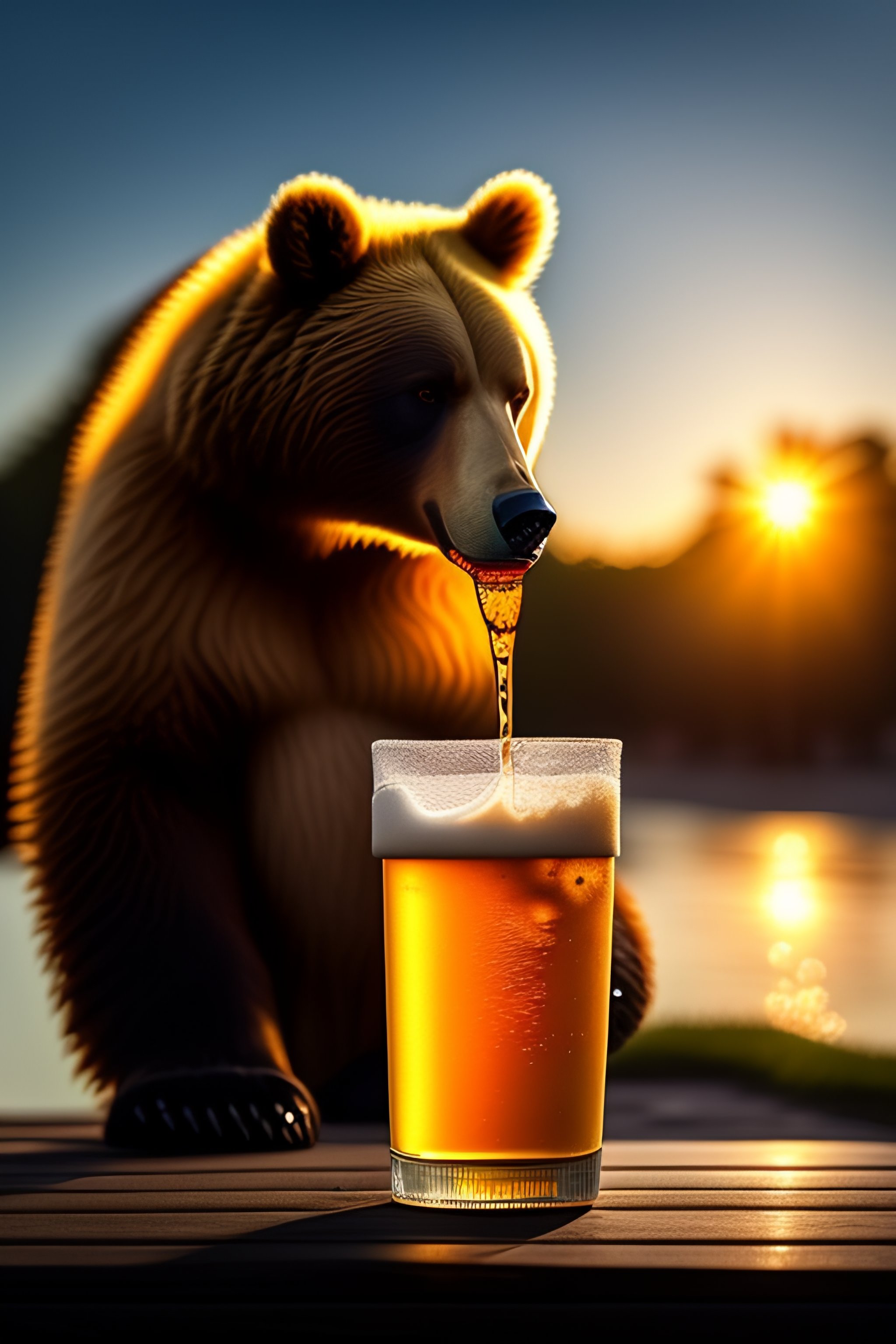 Lexica - As the sun set on a hot summer evening, a random guy named ...