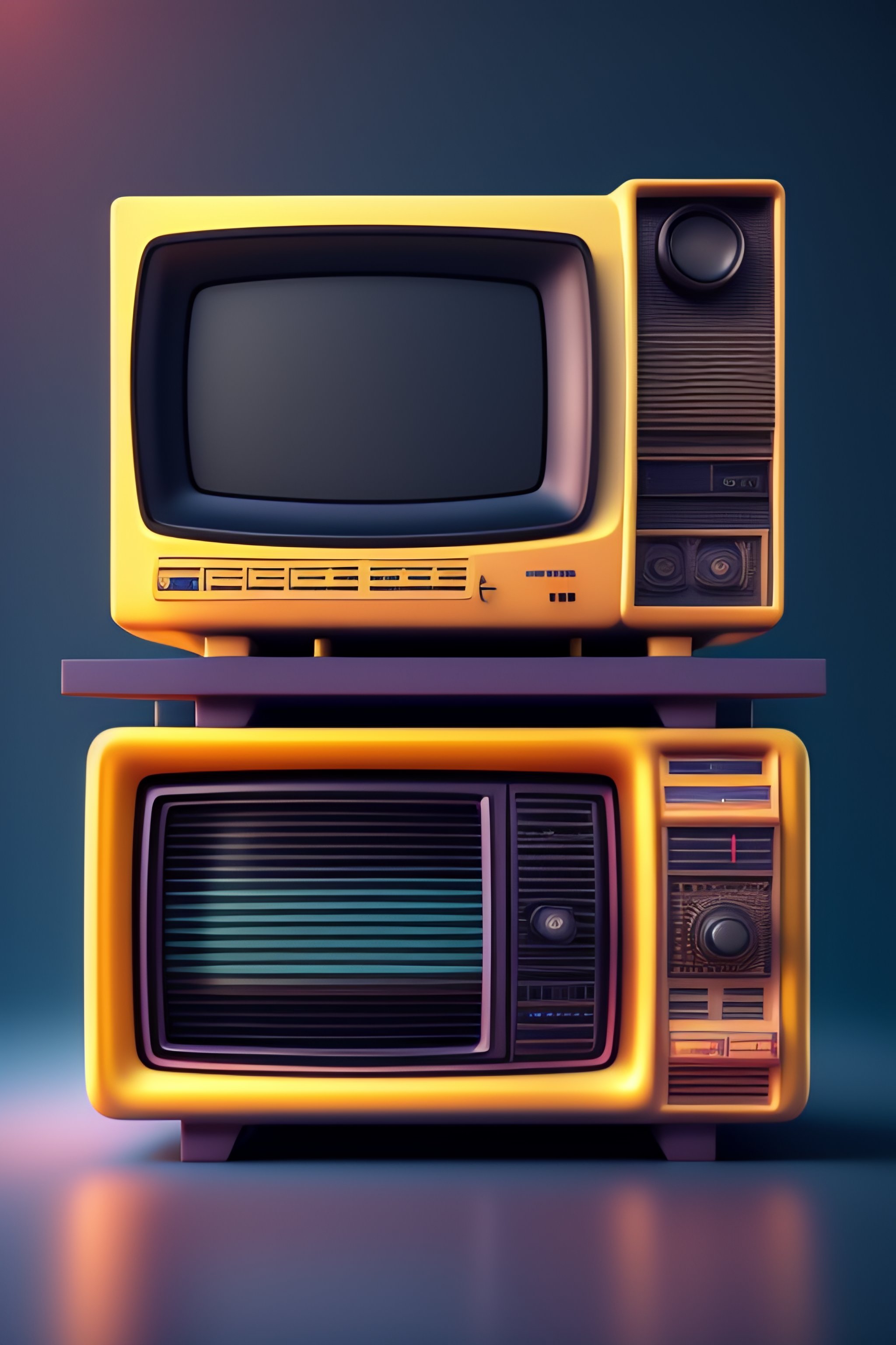 Lexica - Vintage tv, 1990s, c4d render, vaporwave, product photography ...