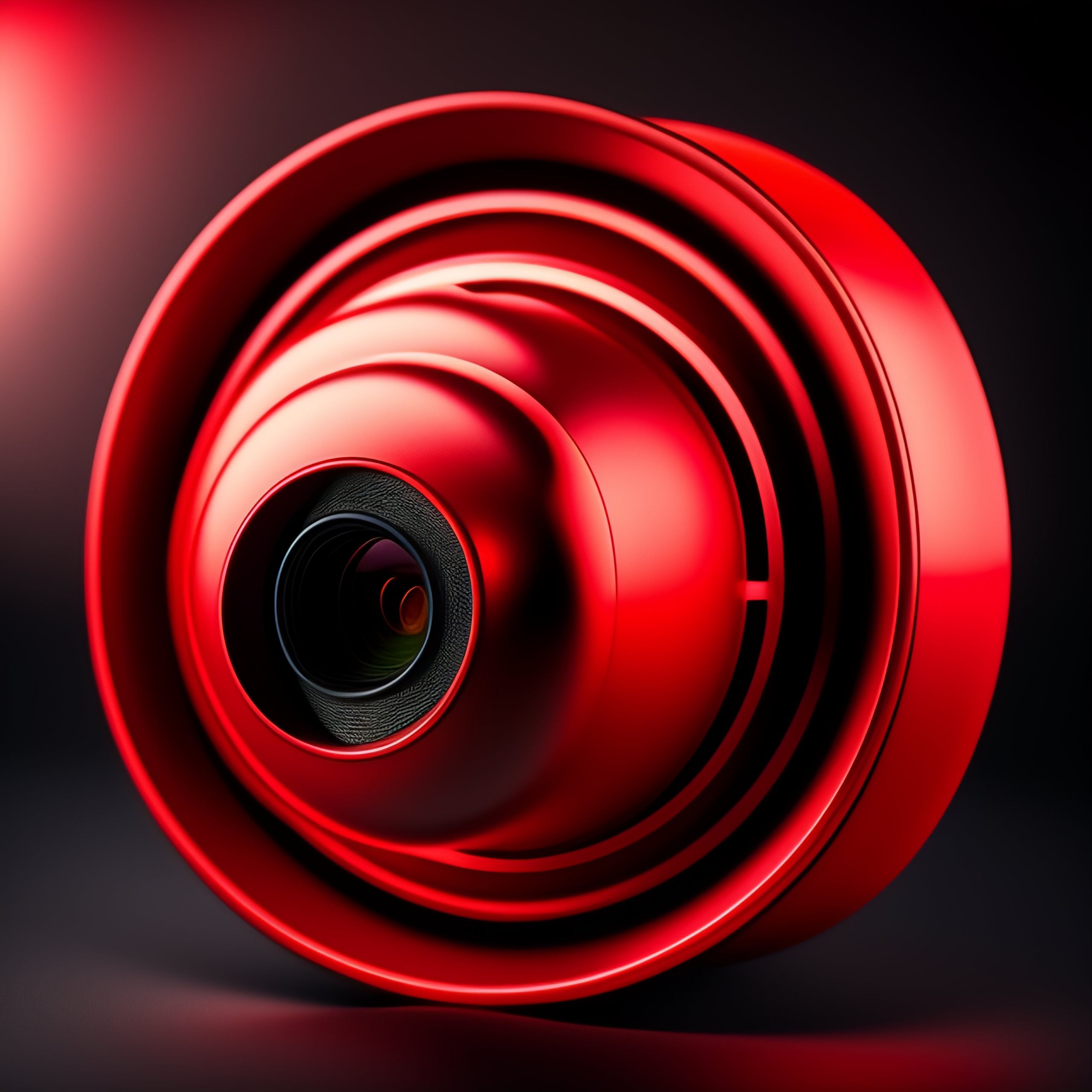 Lexica - Red background,side view product photography of a camera ...
