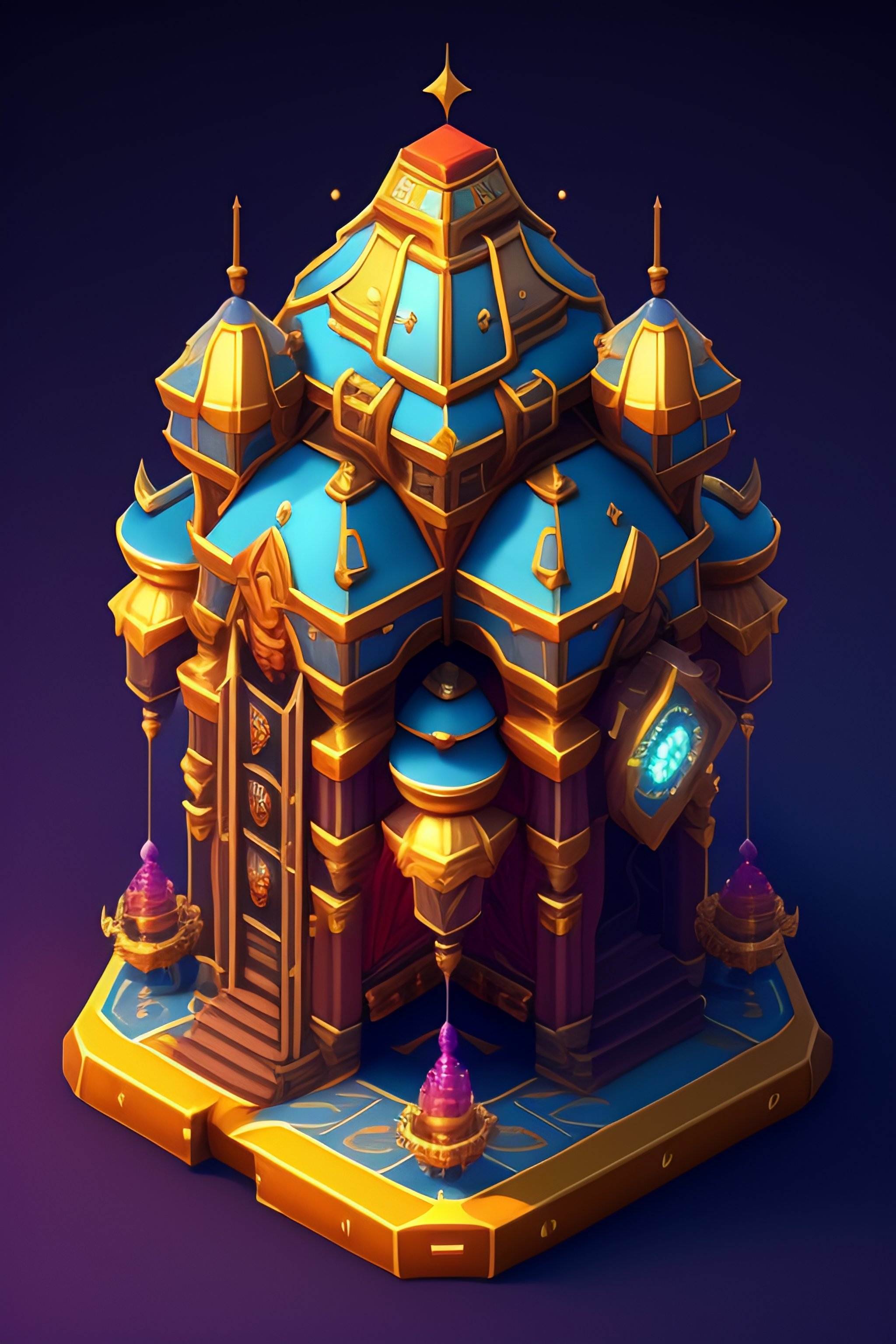 Lexica - Space ship castle by blizzard entertainment, mobile game asset ...