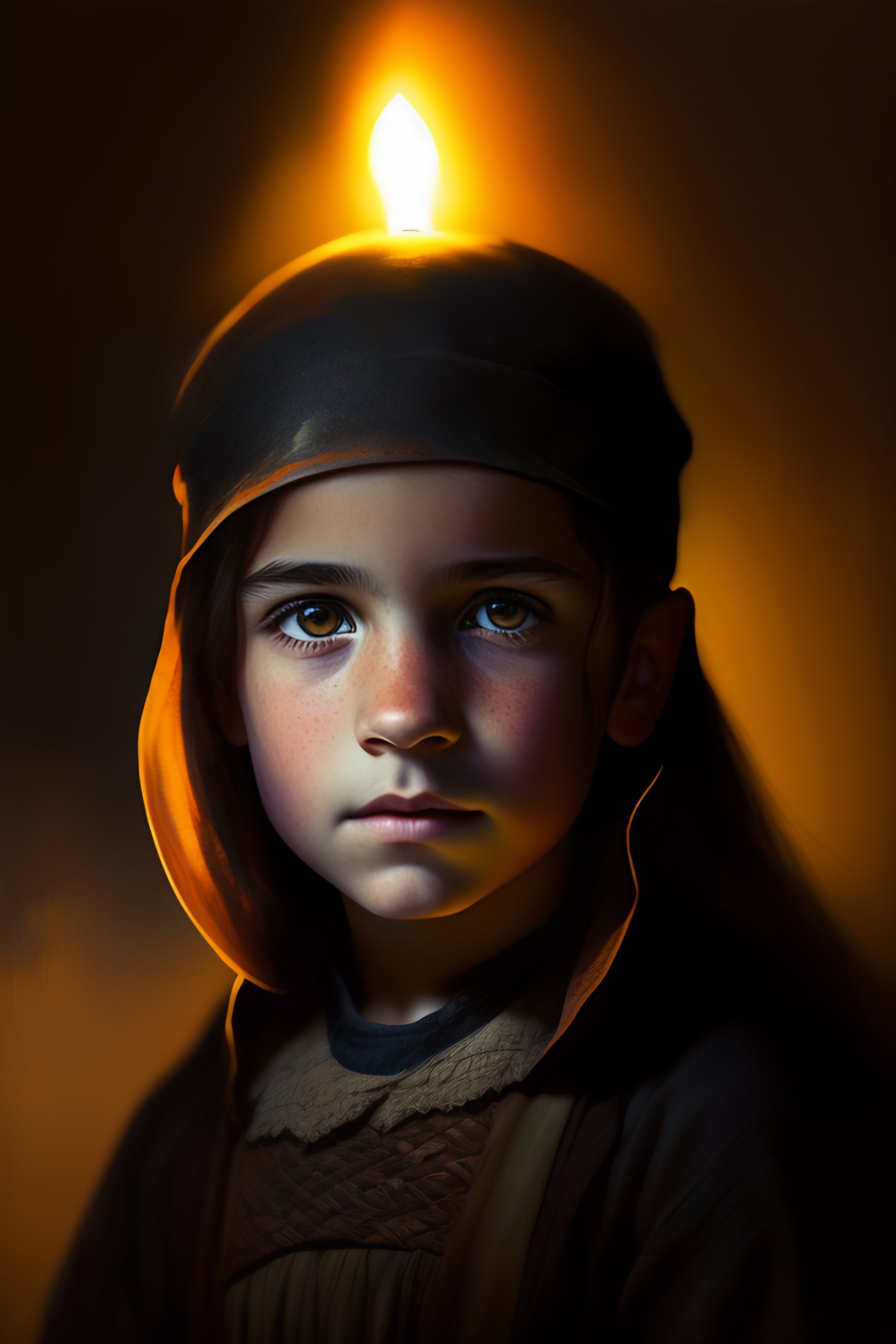 Lexica - A portrait of poor 10y old medieval ugly peasant child with ...