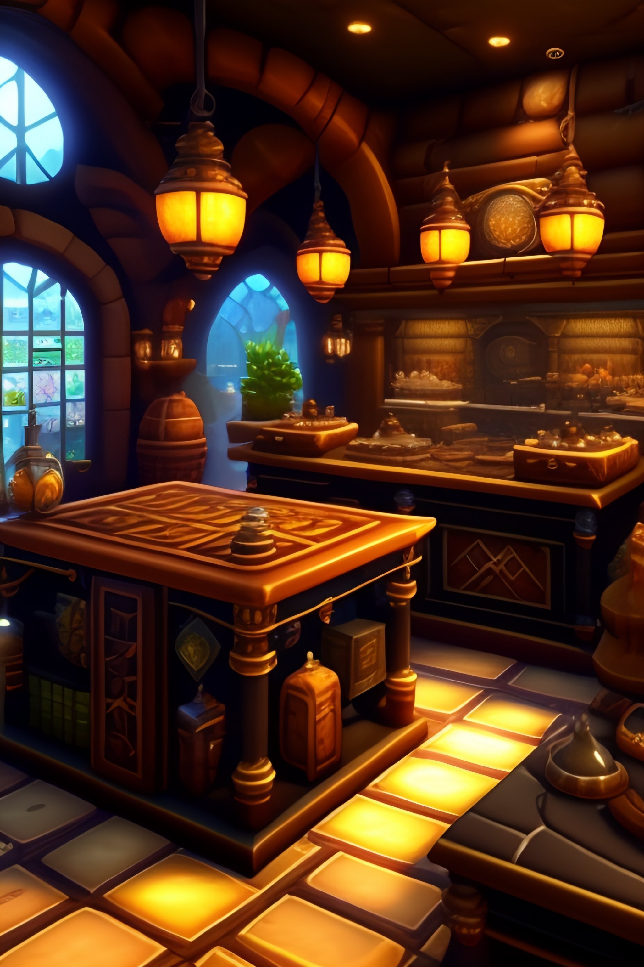 Lexica - Fantasy tile shop steampunk