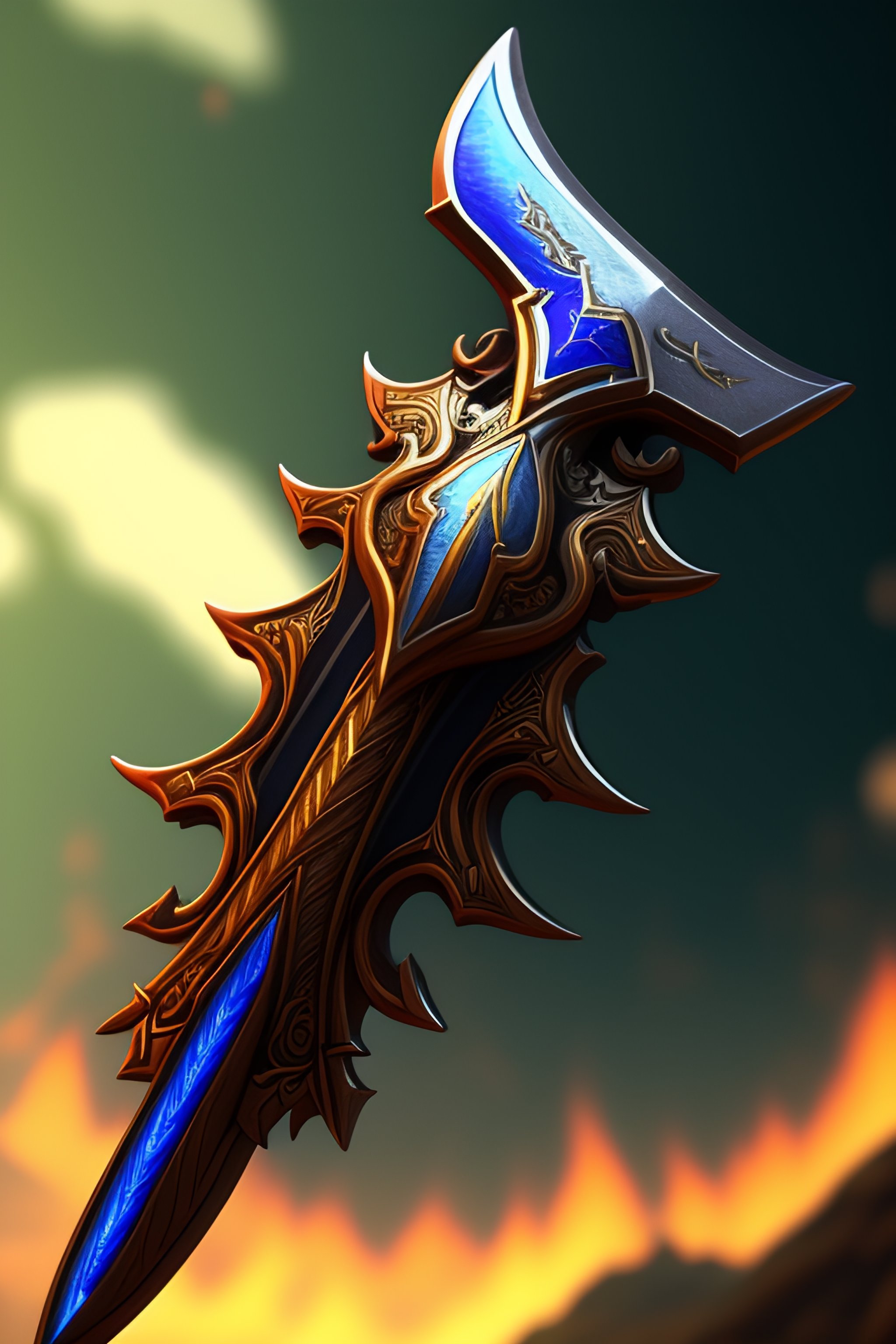 Lexica - Thunderfury blessed blade of the windseeker, rendered in Unity