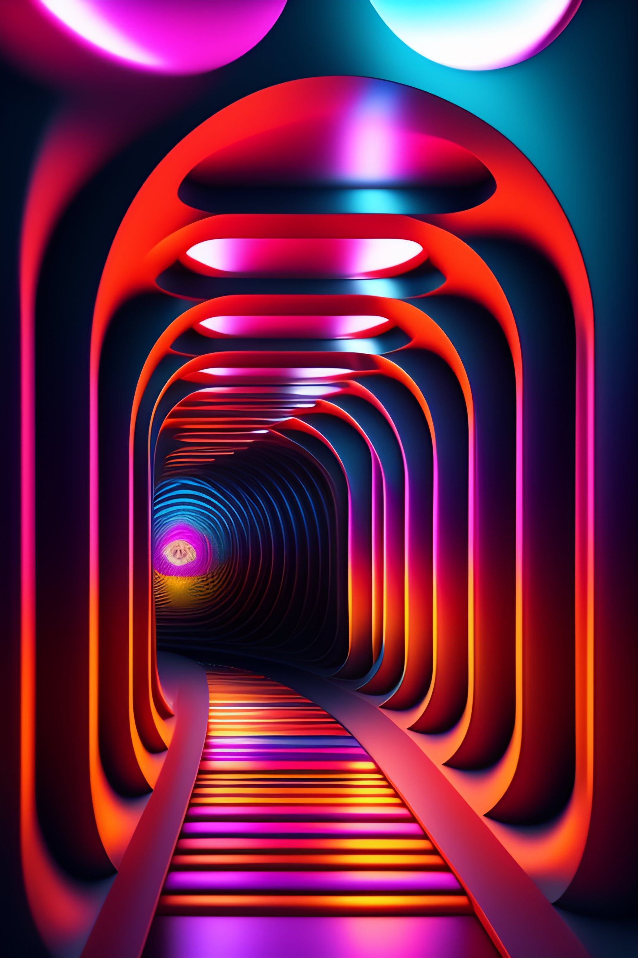 Lexica - The most psychedelic scene imaginable in a hallway, intricate ...