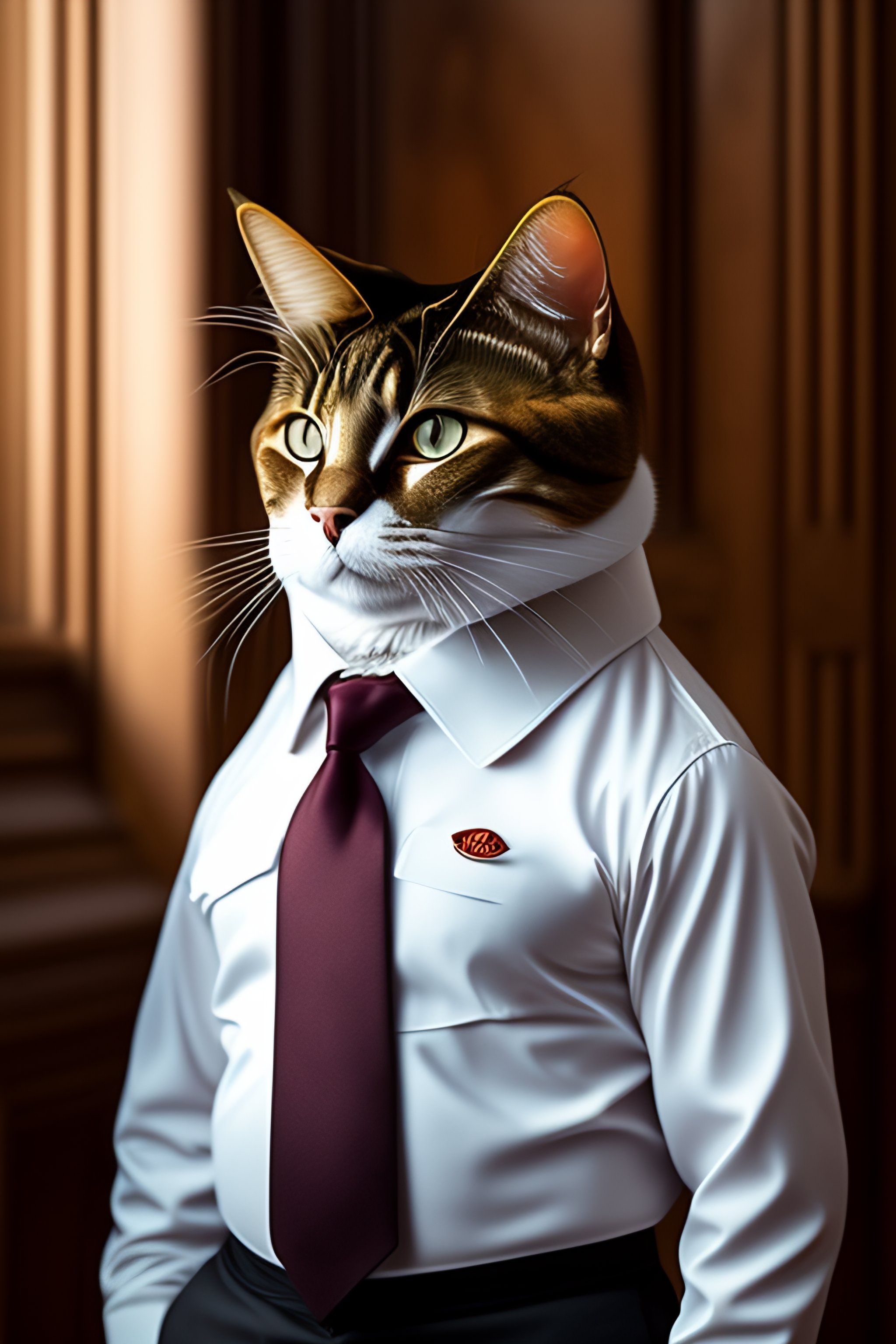 Lexica - Soviet union cat agent dressed like business man